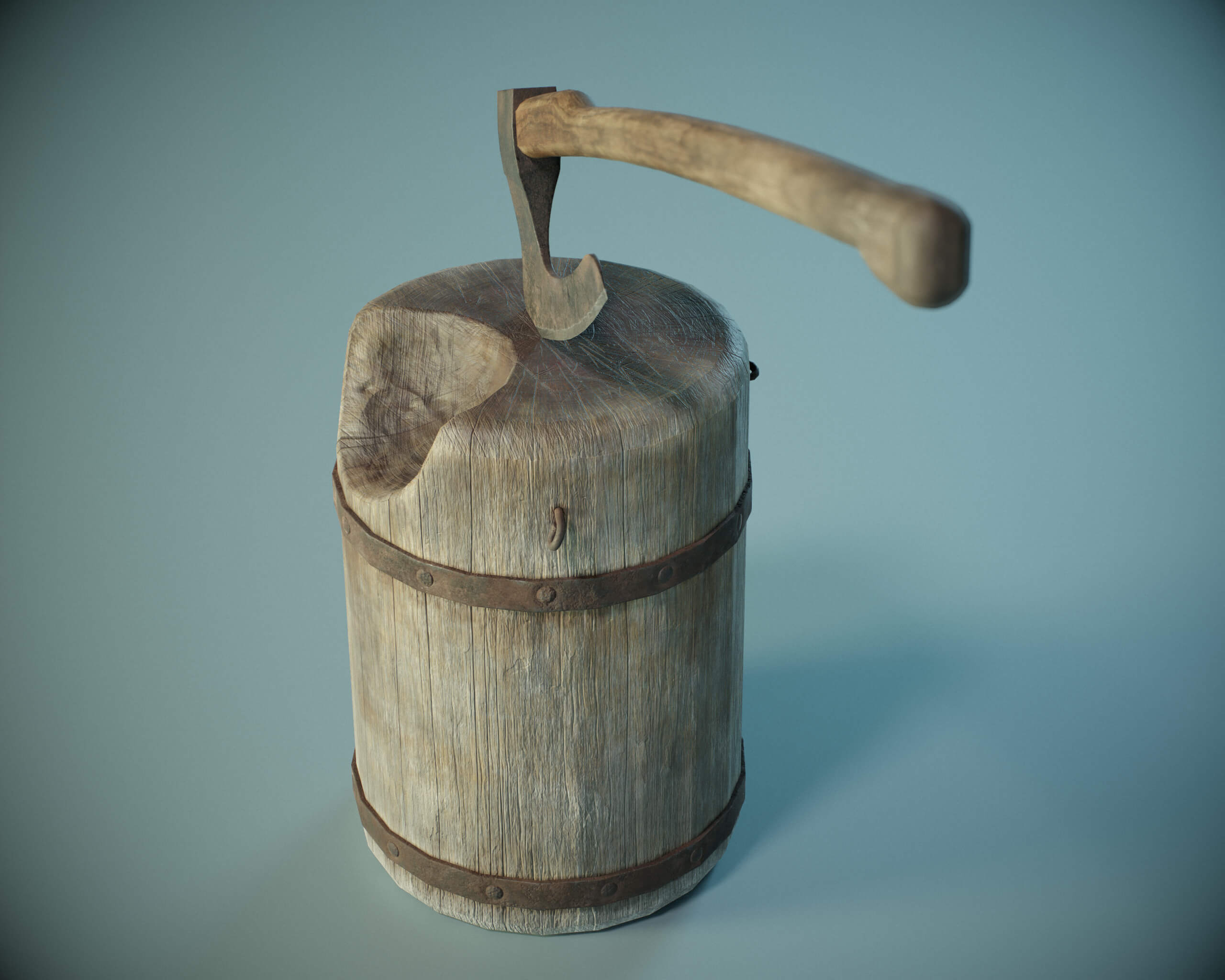 Executioner Axe Block - 3D Model by YuriBarinov