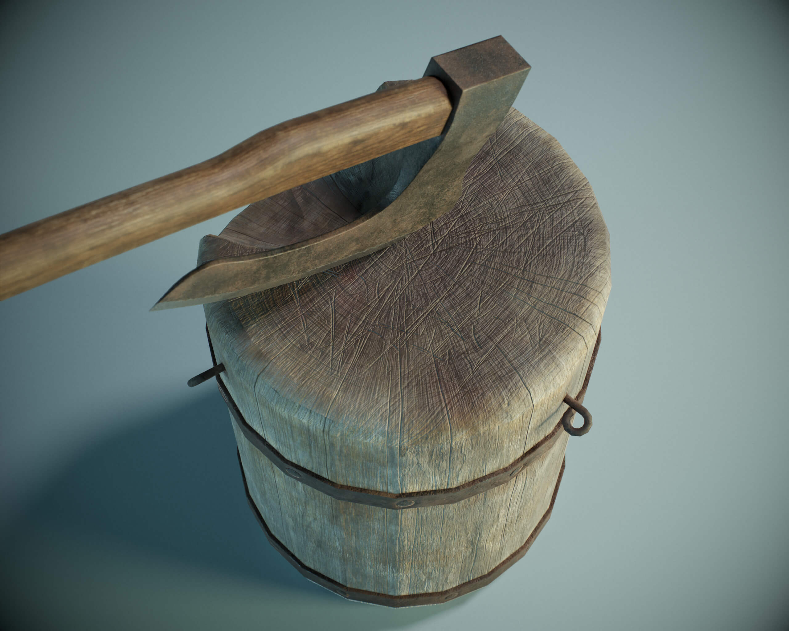 Executioner Axe Block - 3D Model by YuriBarinov