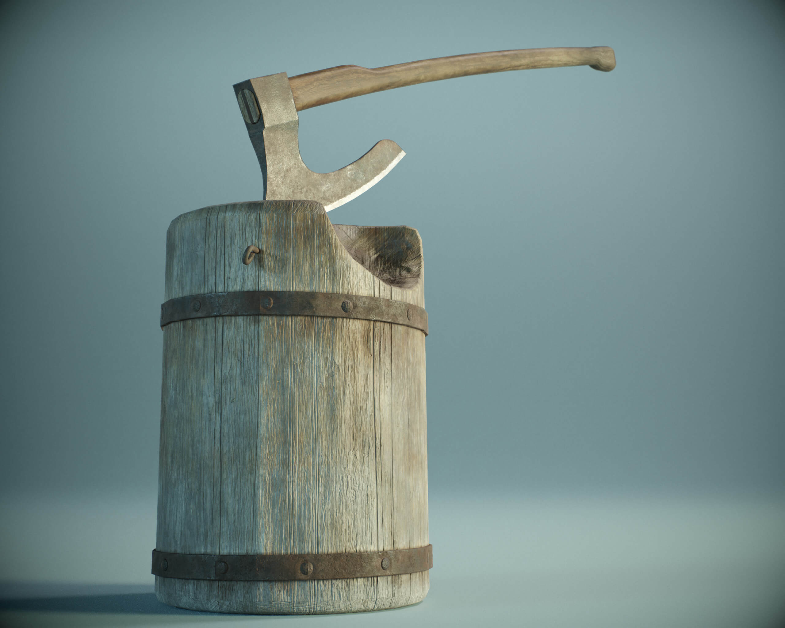 Executioner Axe Block - 3D Model by YuriBarinov