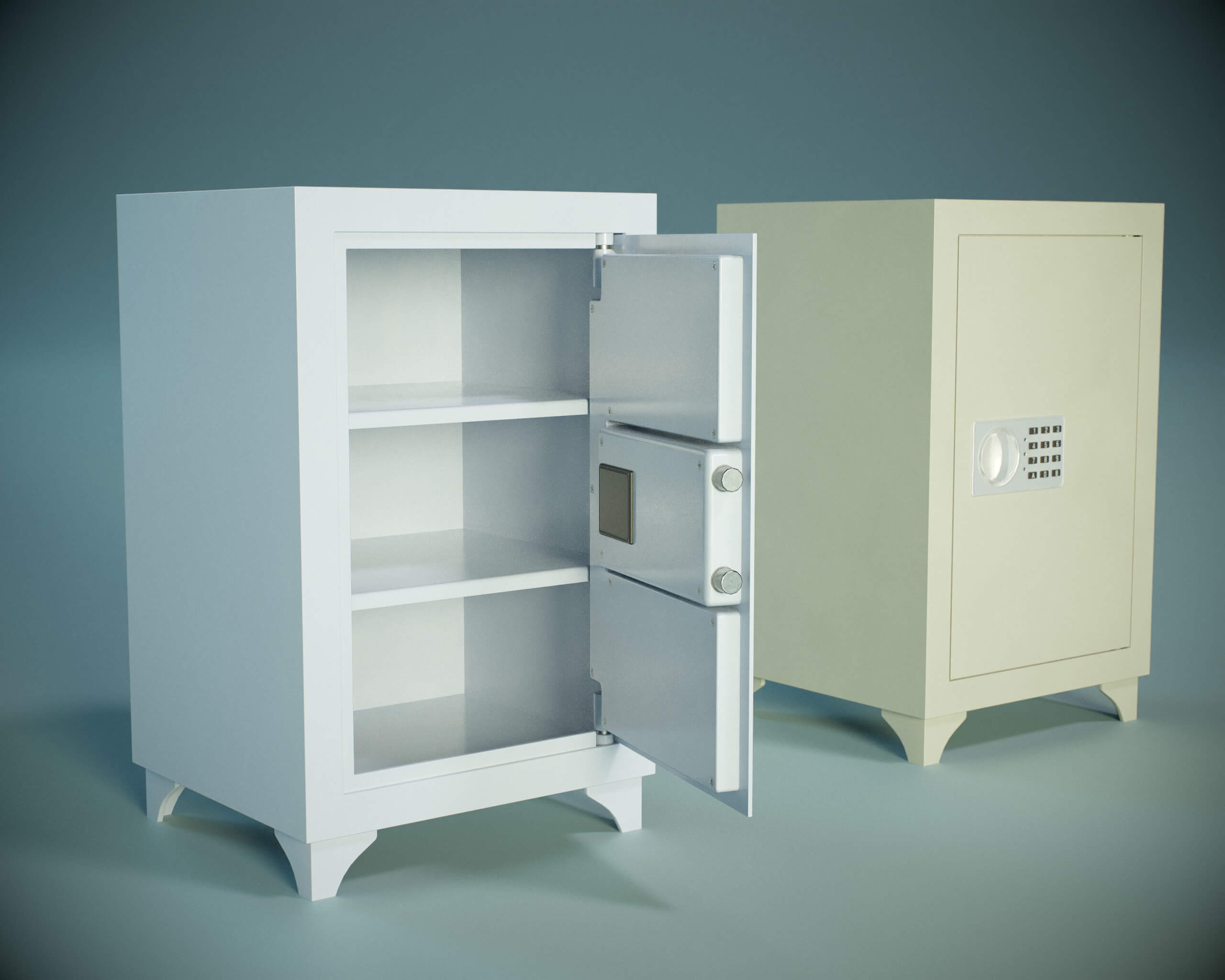 Floor Safe PBR - 3D Model by YuriBarinov