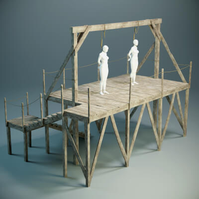 Gallows Platform G8 Male/Female - Daz Content by YuriBarinov