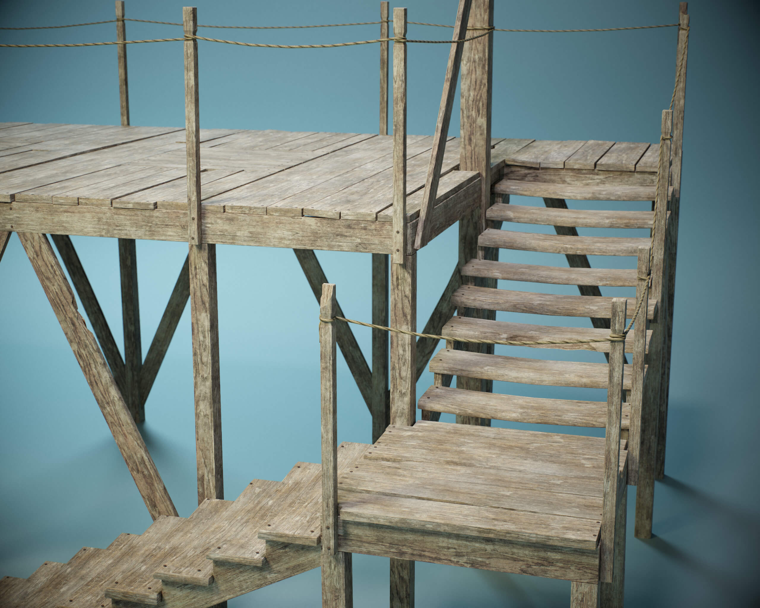 Gallows Scaffold - 3D Model by YuriBarinov