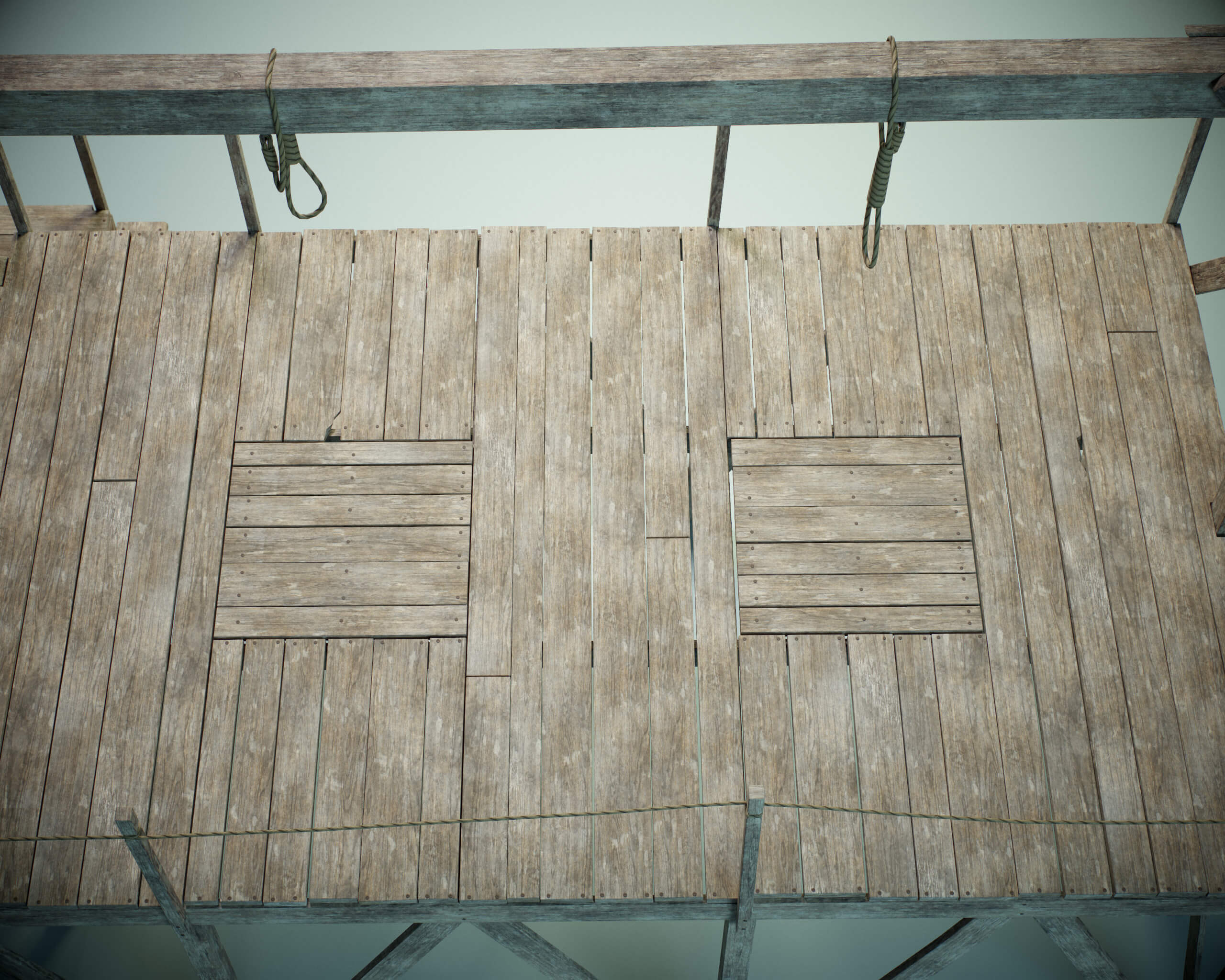 Gallows Scaffold - 3D Model by YuriBarinov