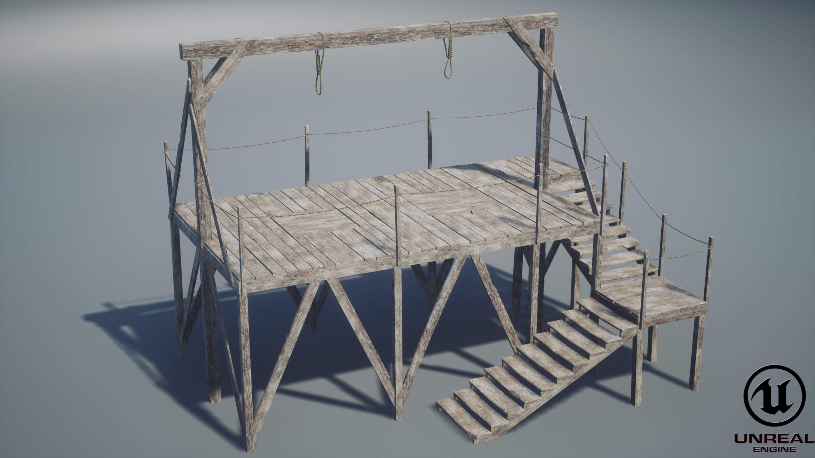 Gallows Scaffold - 3D Model by YuriBarinov
