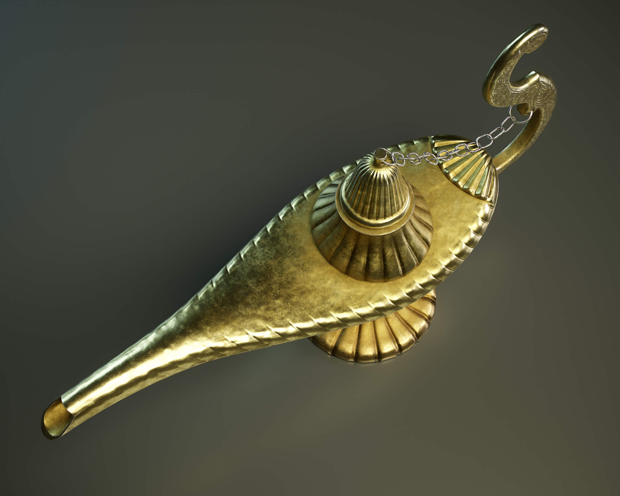 Genie Lamp PBR - 3D Model by YuriBarinov