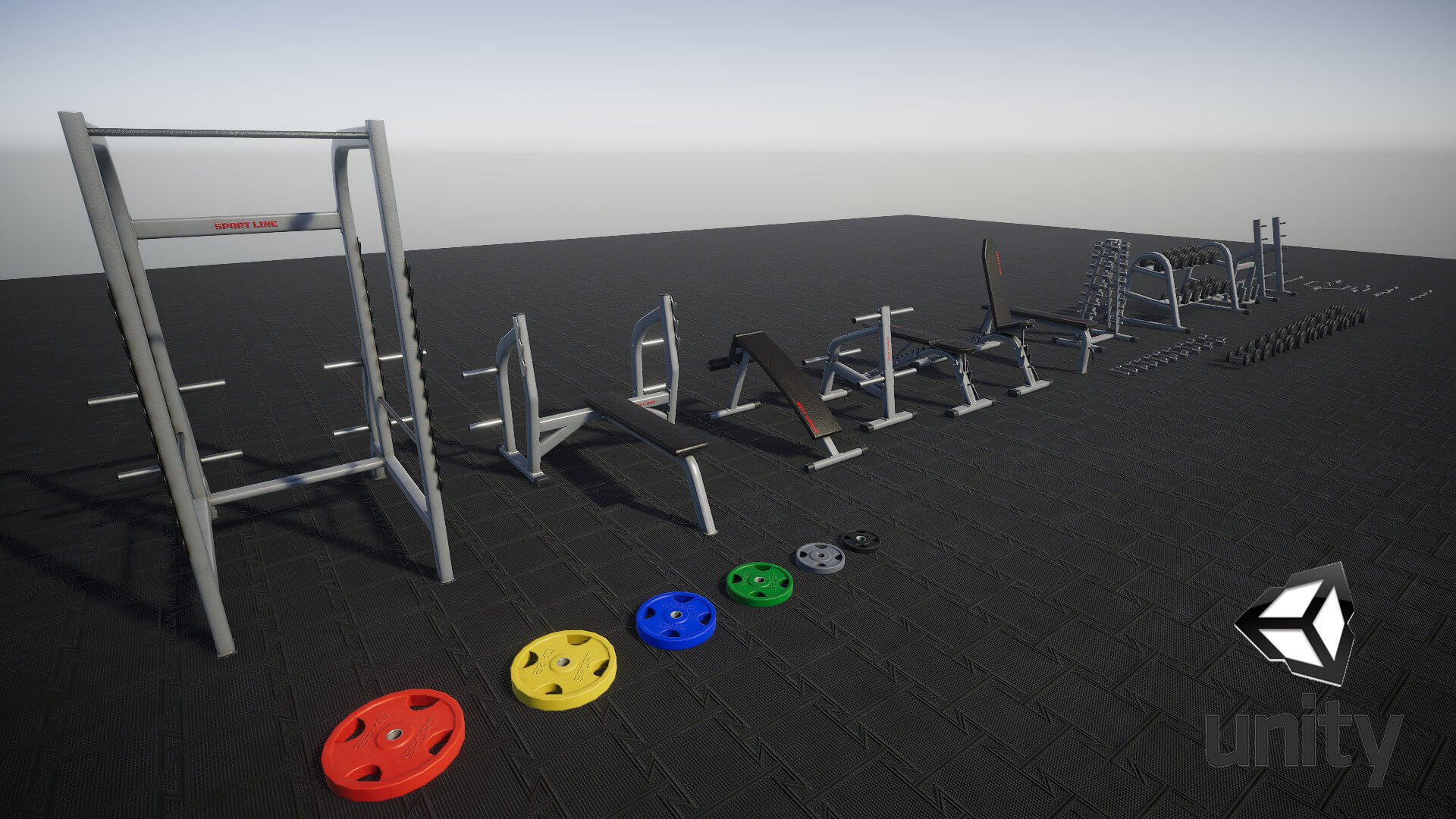 Gym Props Pack 01 - 3D Model by YuriBarinov