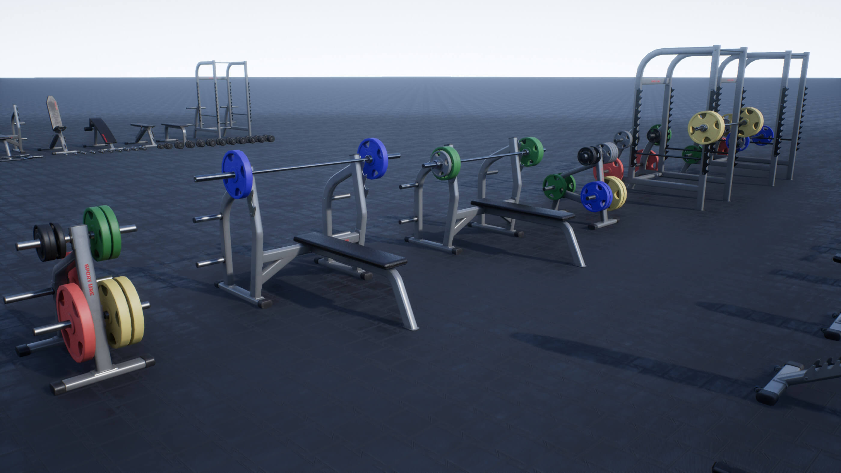 Gym Props Pack 01 - 3D Model by YuriBarinov