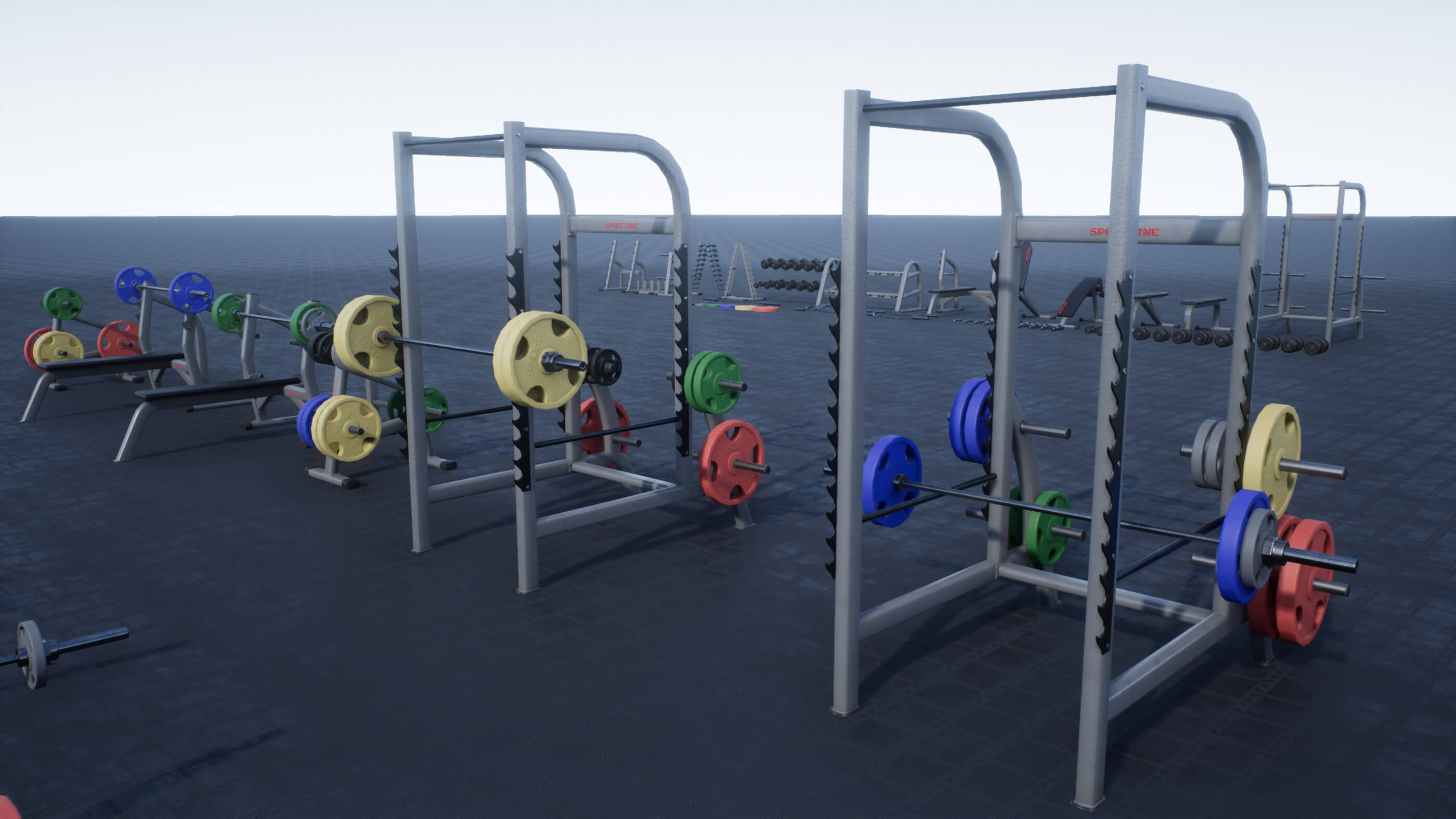 Gym Props Pack 01 - 3D Model by YuriBarinov