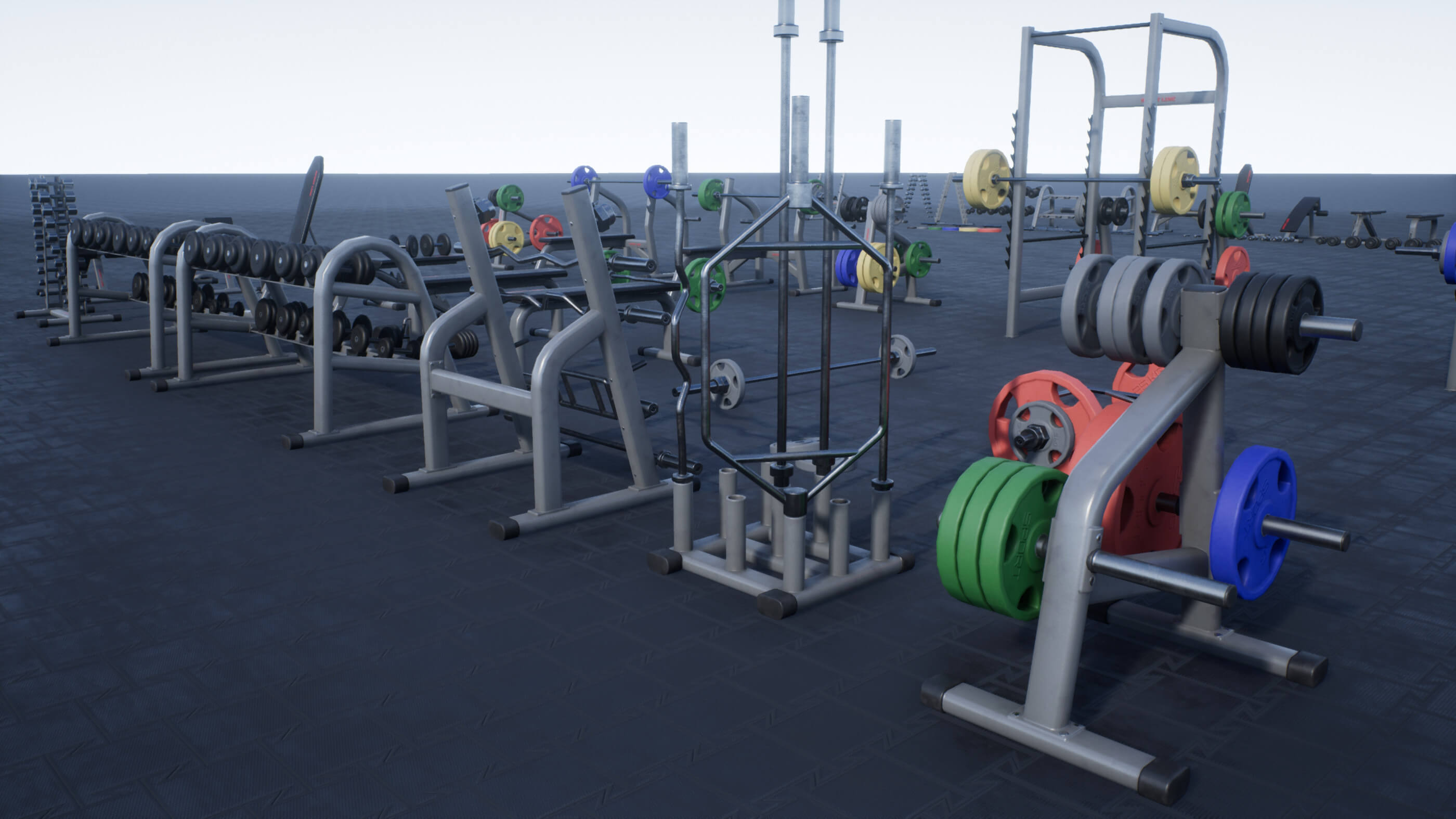 Gym Props Pack 01 - 3D Model by YuriBarinov