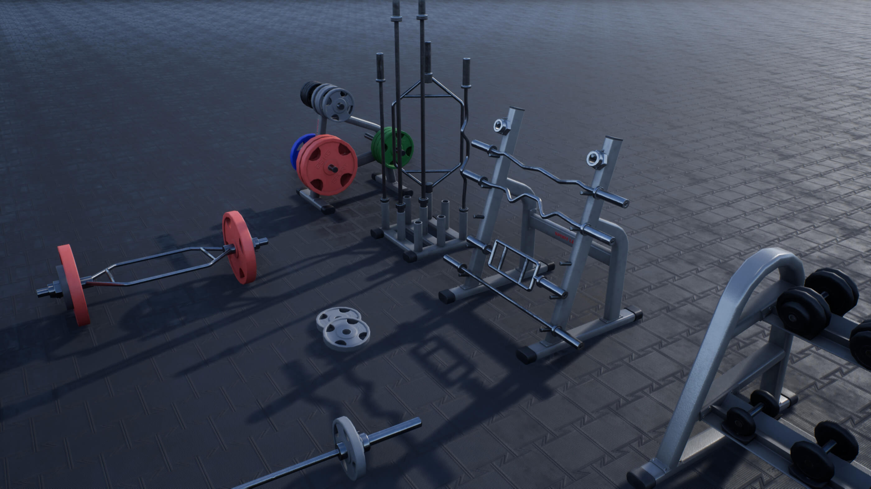 Gym Props Pack 01 - 3D Model by YuriBarinov