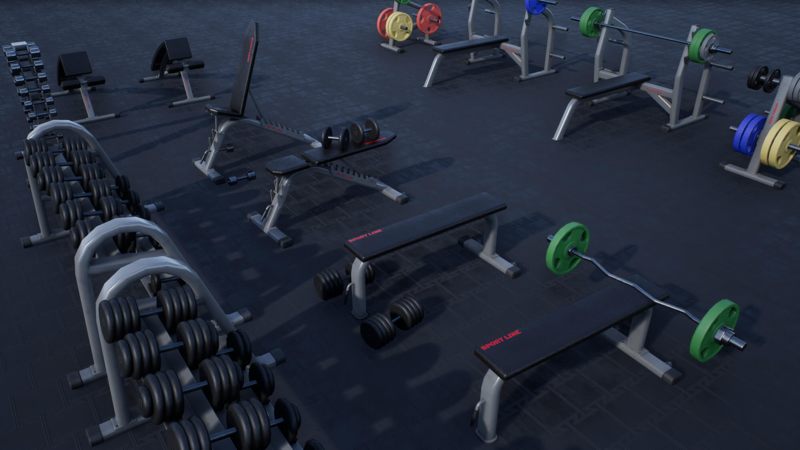 Gym Props Pack 01 - 3D Model by YuriBarinov