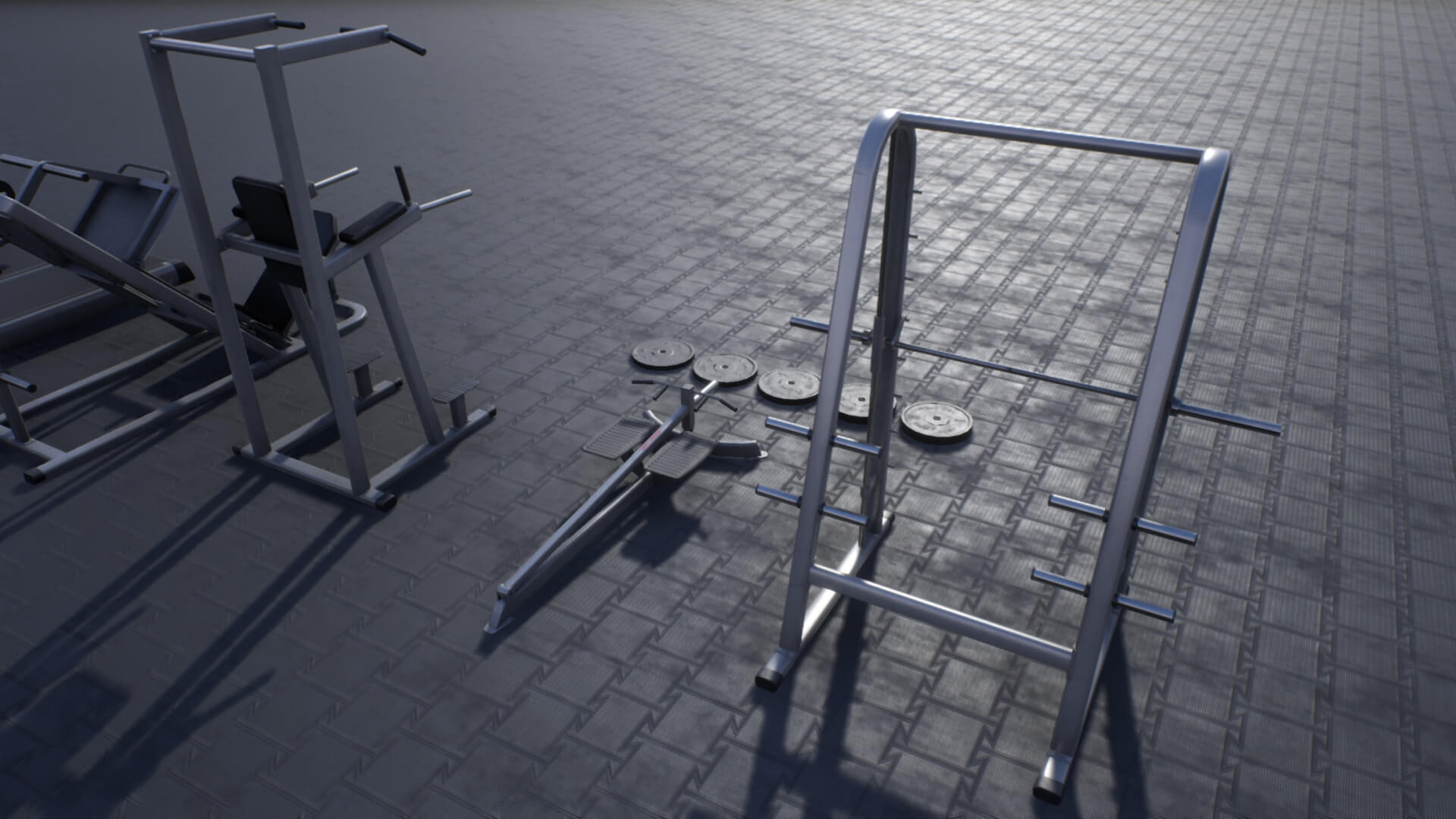 Gym Props Pack 02 PBR Game Ready - 3D Model by YuriBarinov