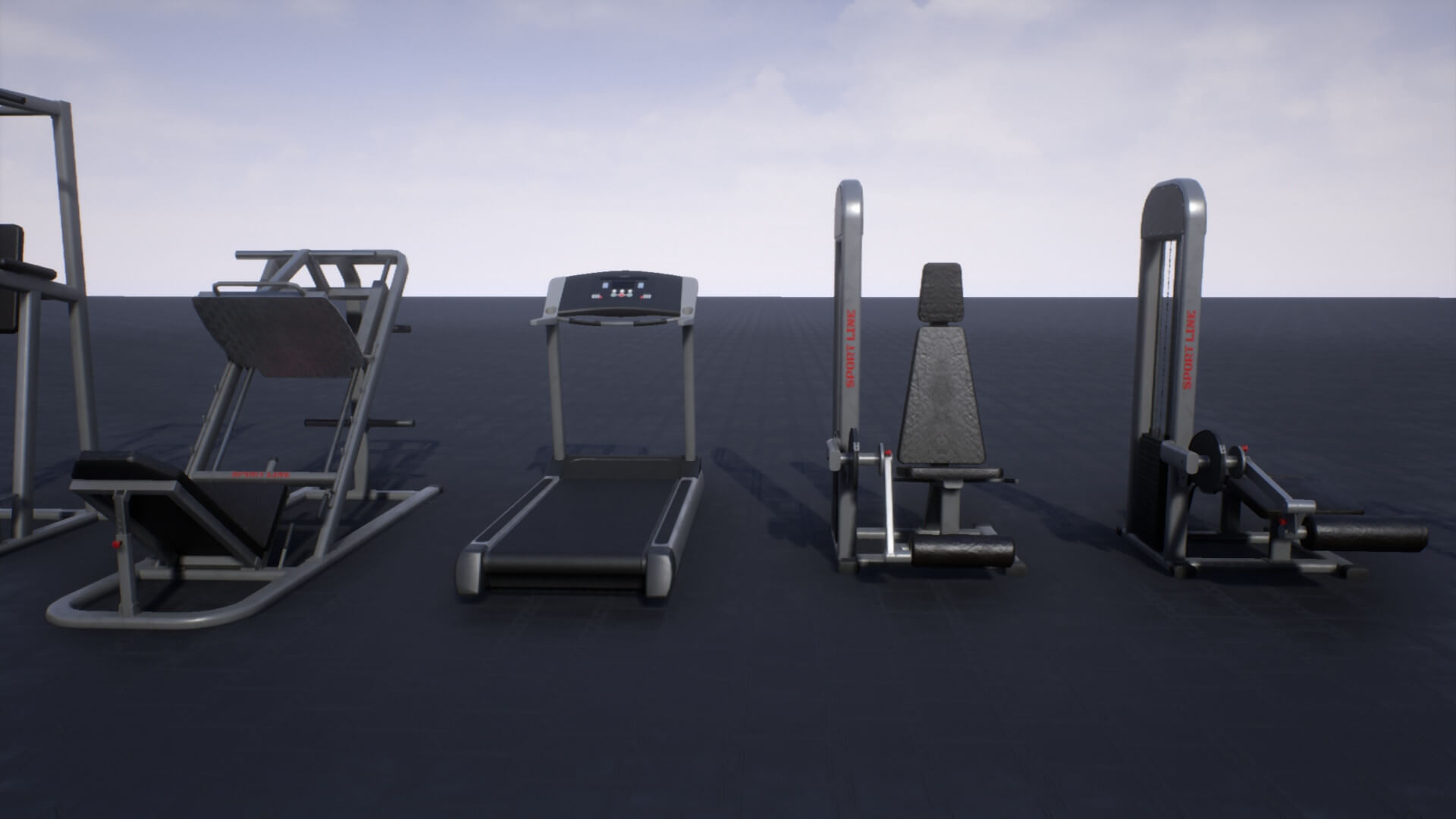 Gym Props Pack 02 PBR Game Ready - 3D Model by YuriBarinov