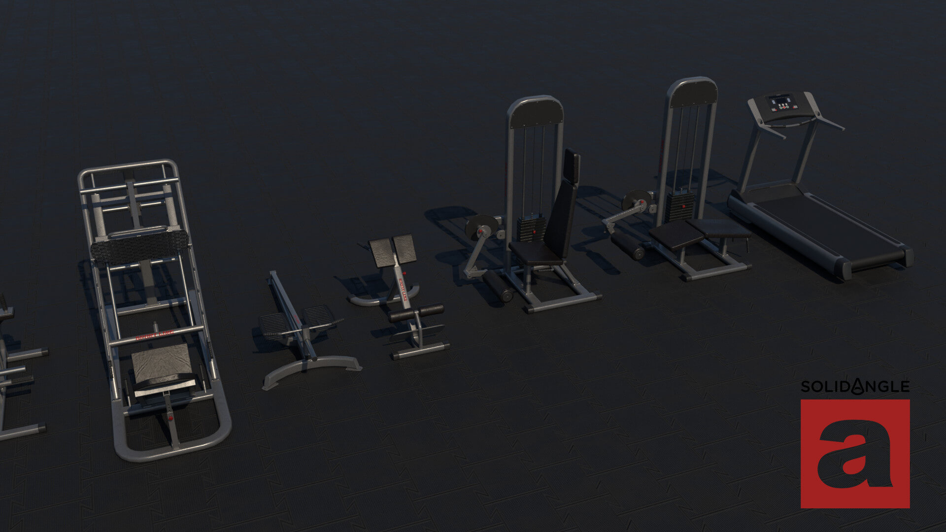 Gym Props Pack 02 PBR Game Ready - 3D Model by YuriBarinov