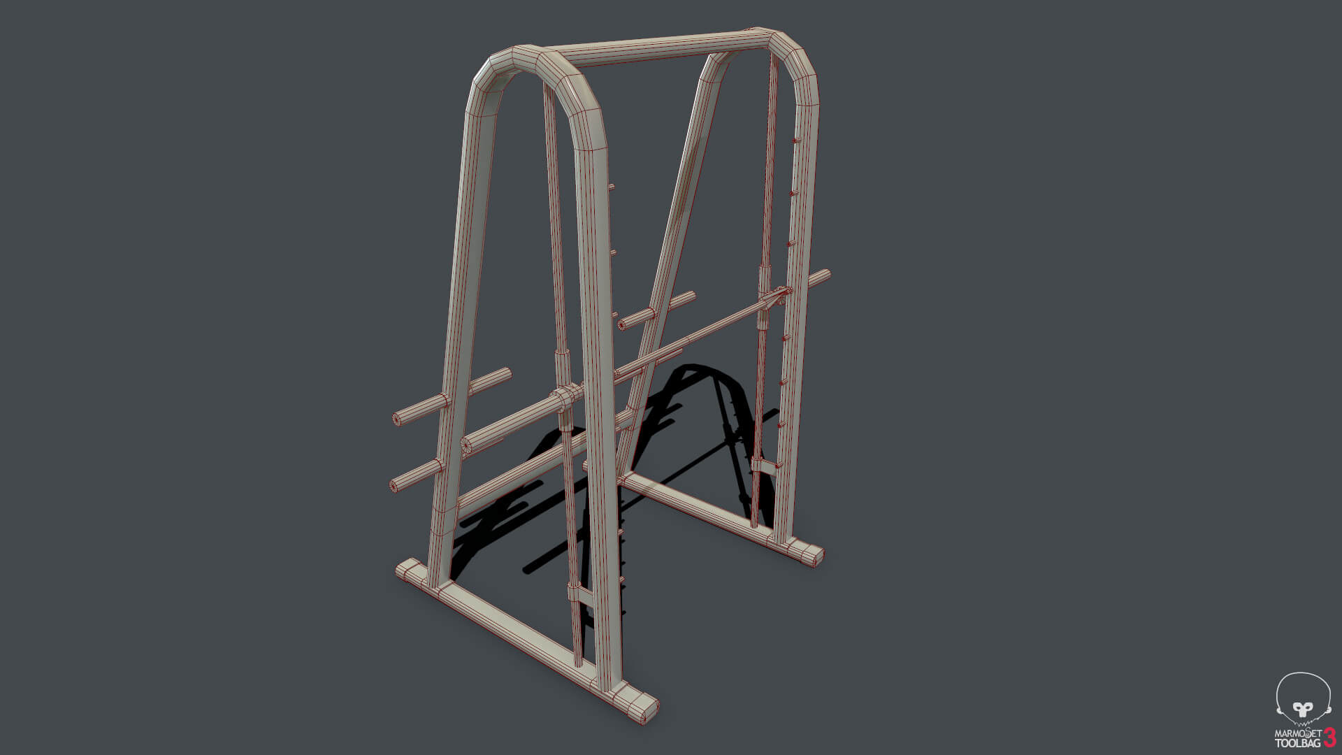 Gym Props Pack 02 PBR Game Ready - 3D Model by YuriBarinov