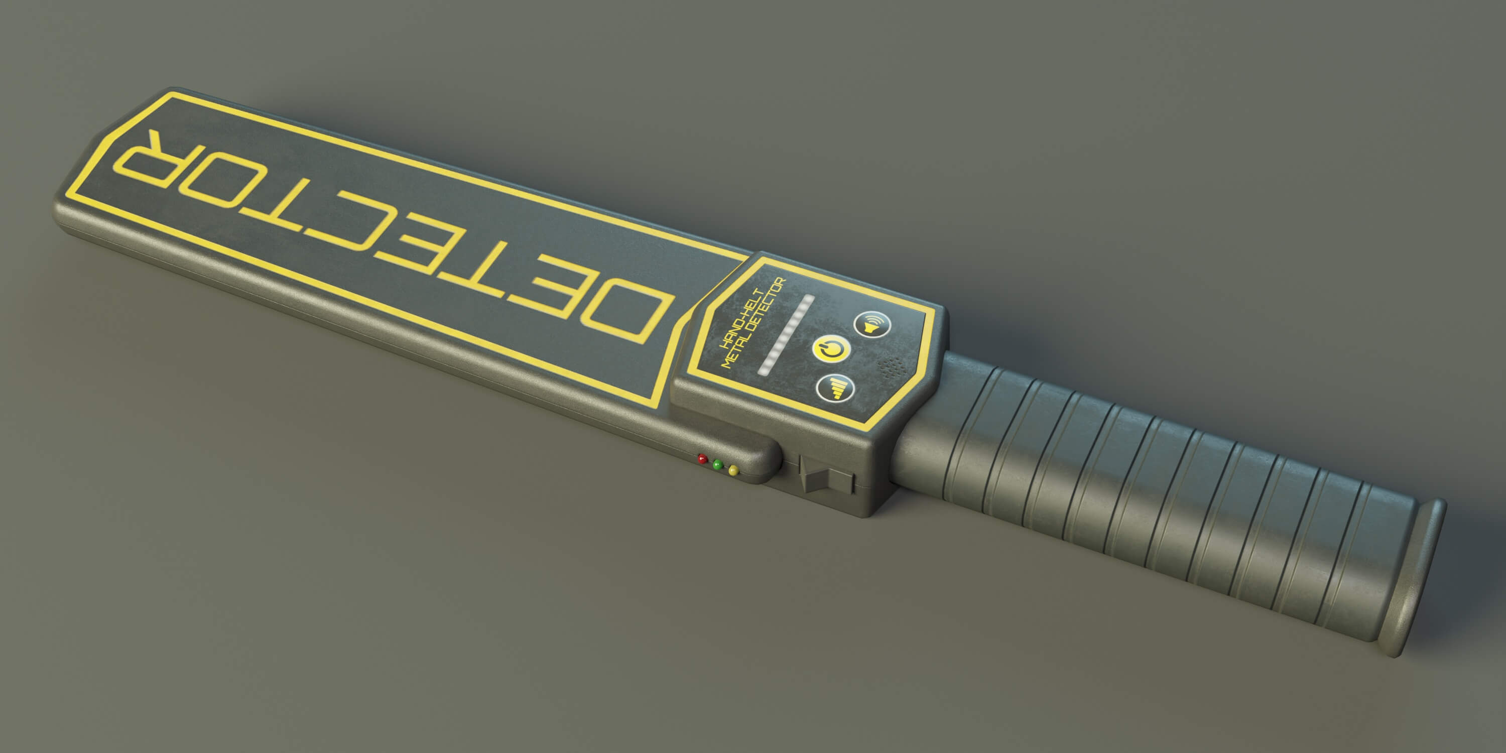 Handheld Metal Detector PBR - 3D Model by YuriBarinov