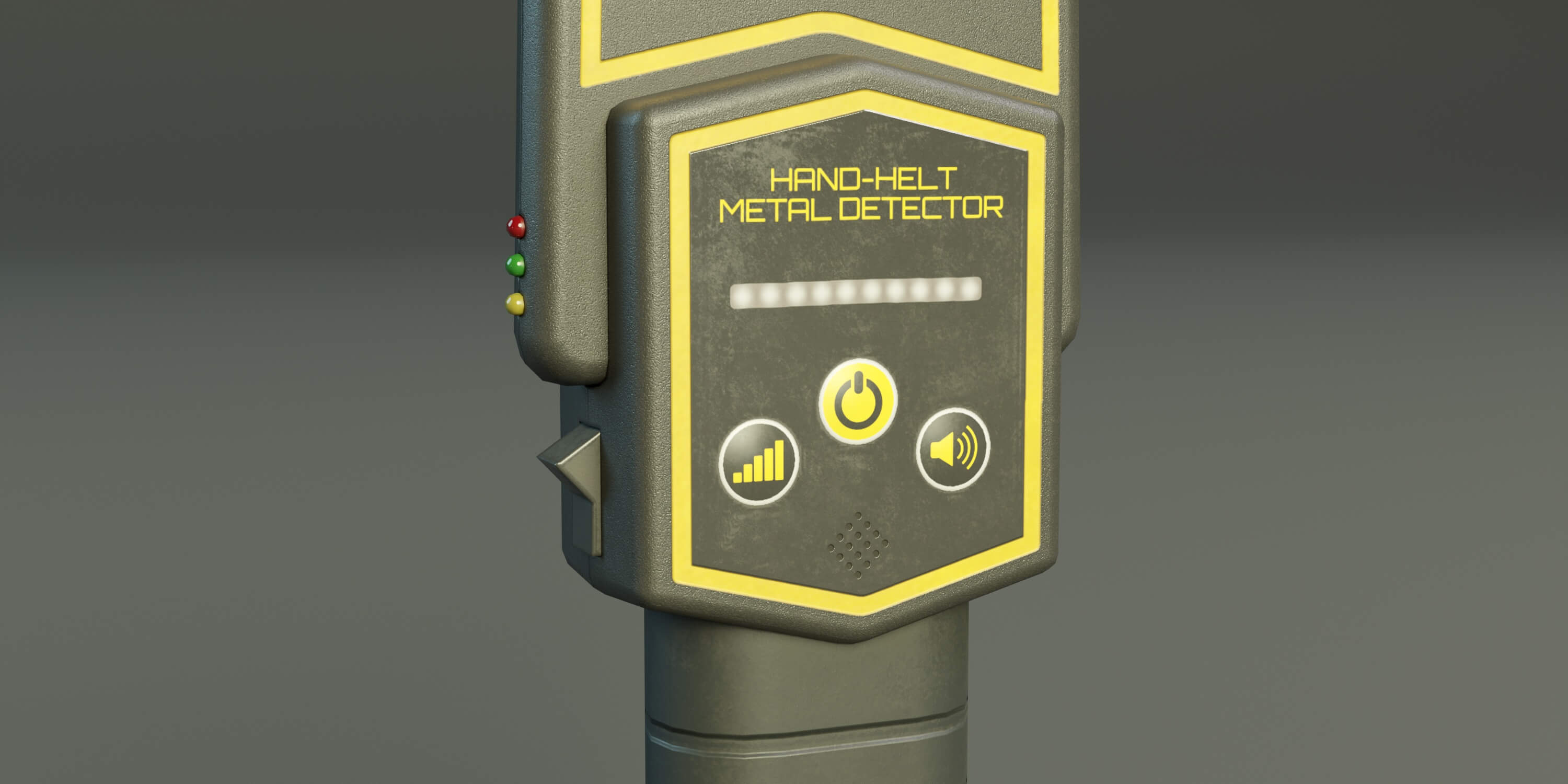 Handheld Metal Detector PBR - 3D Model by YuriBarinov