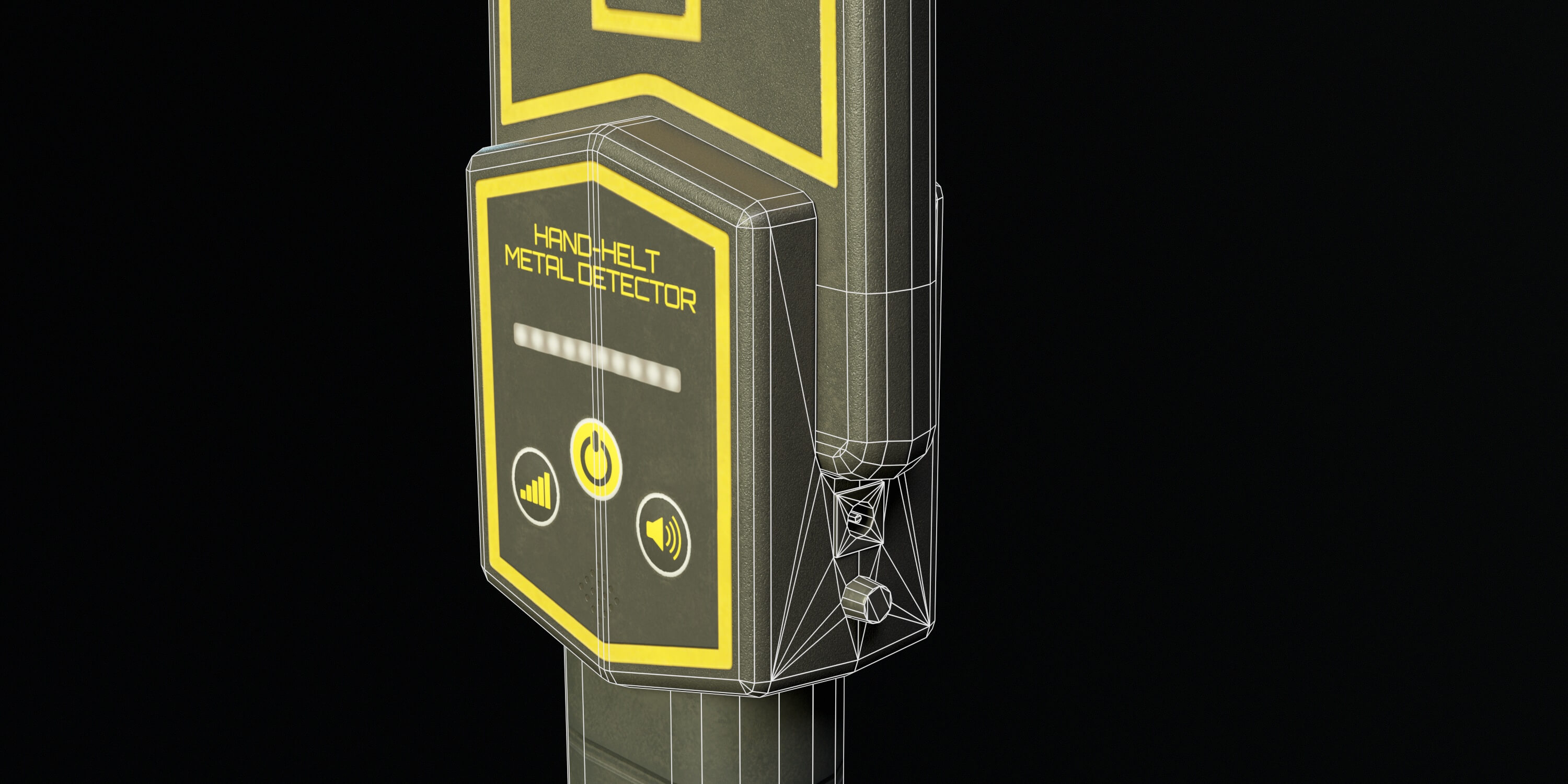 Handheld Metal Detector PBR - 3D Model by YuriBarinov