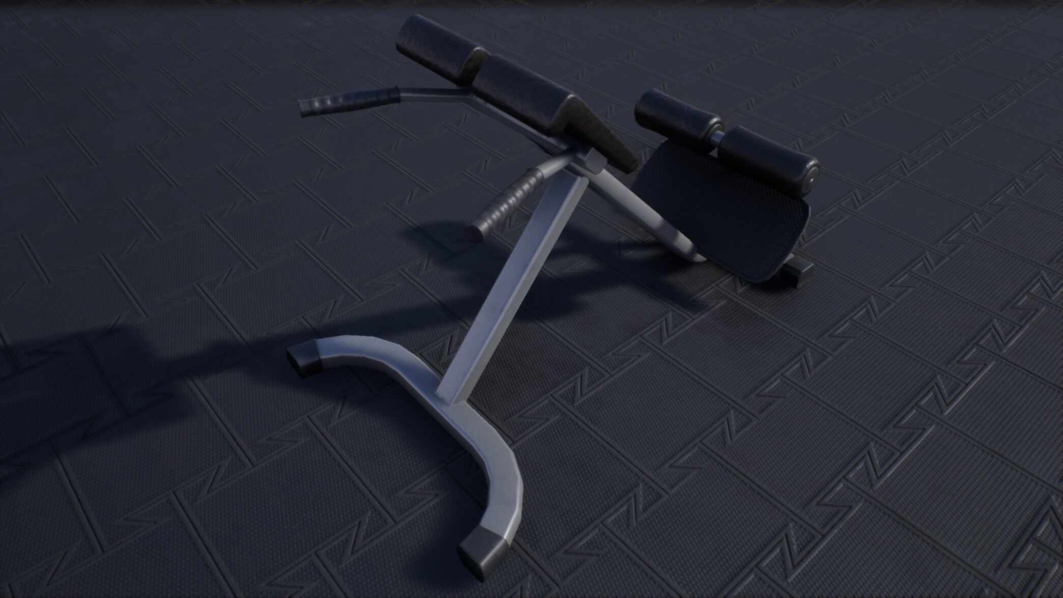 Hyperextension Bench PBR Game Ready - 3D Model by YuriBarinov