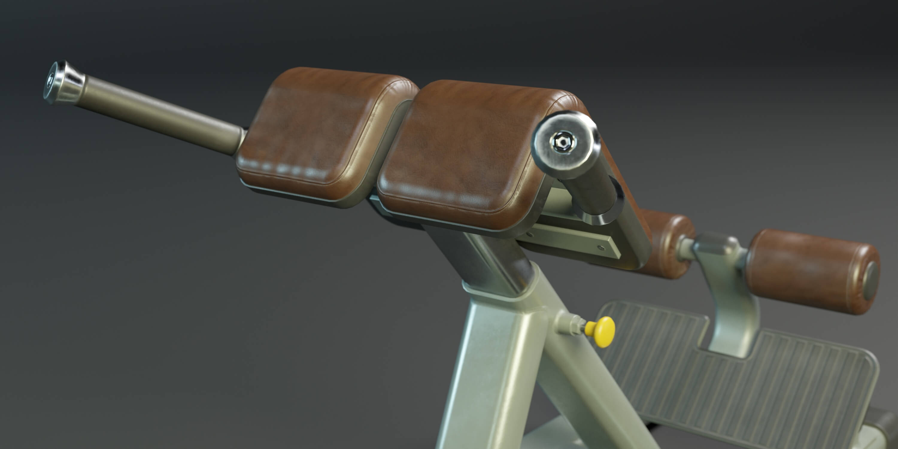 Hyperextension Bench PBR - 3D Model by YuriBarinov