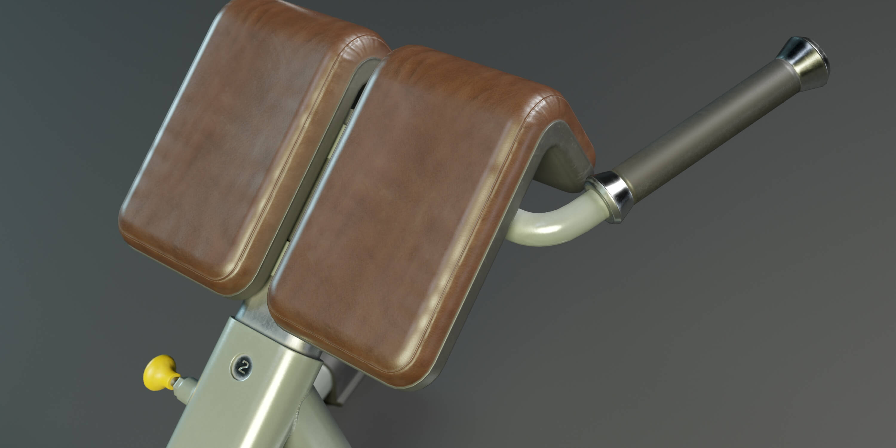Hyperextension Bench PBR - 3D Model by YuriBarinov
