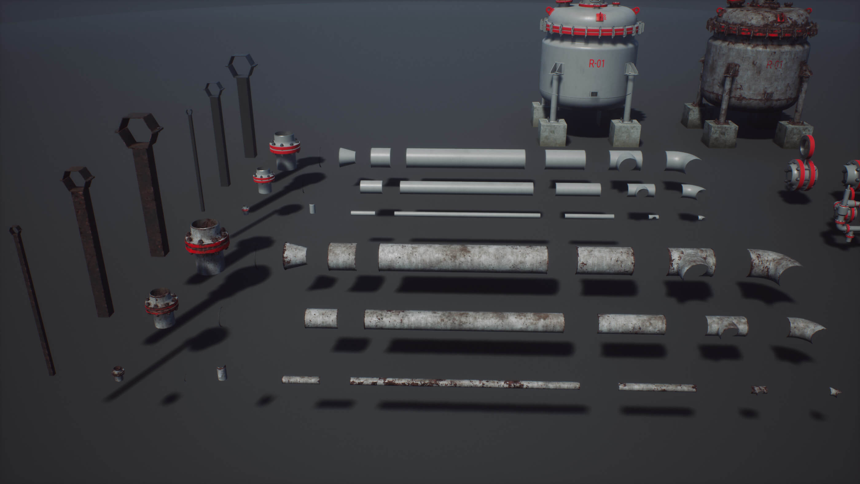 Industrial Agitated Reactor PBR Game Ready - 3D Model by YuriBarinov