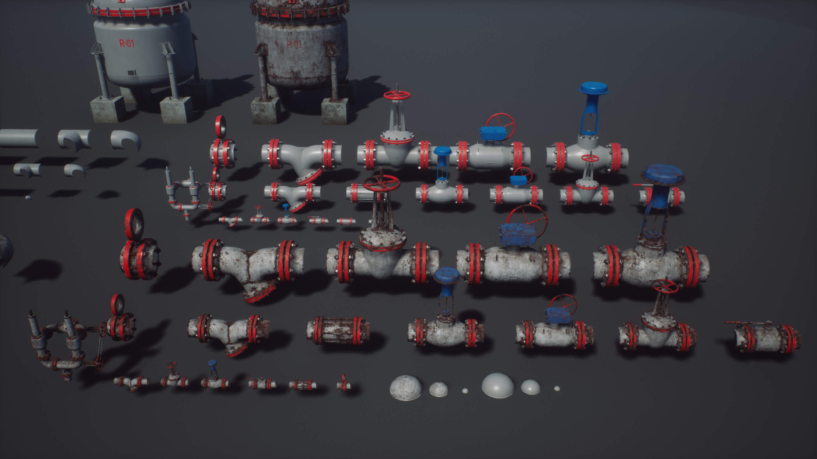 Industrial Agitated Reactor PBR Game Ready - 3D Model by YuriBarinov