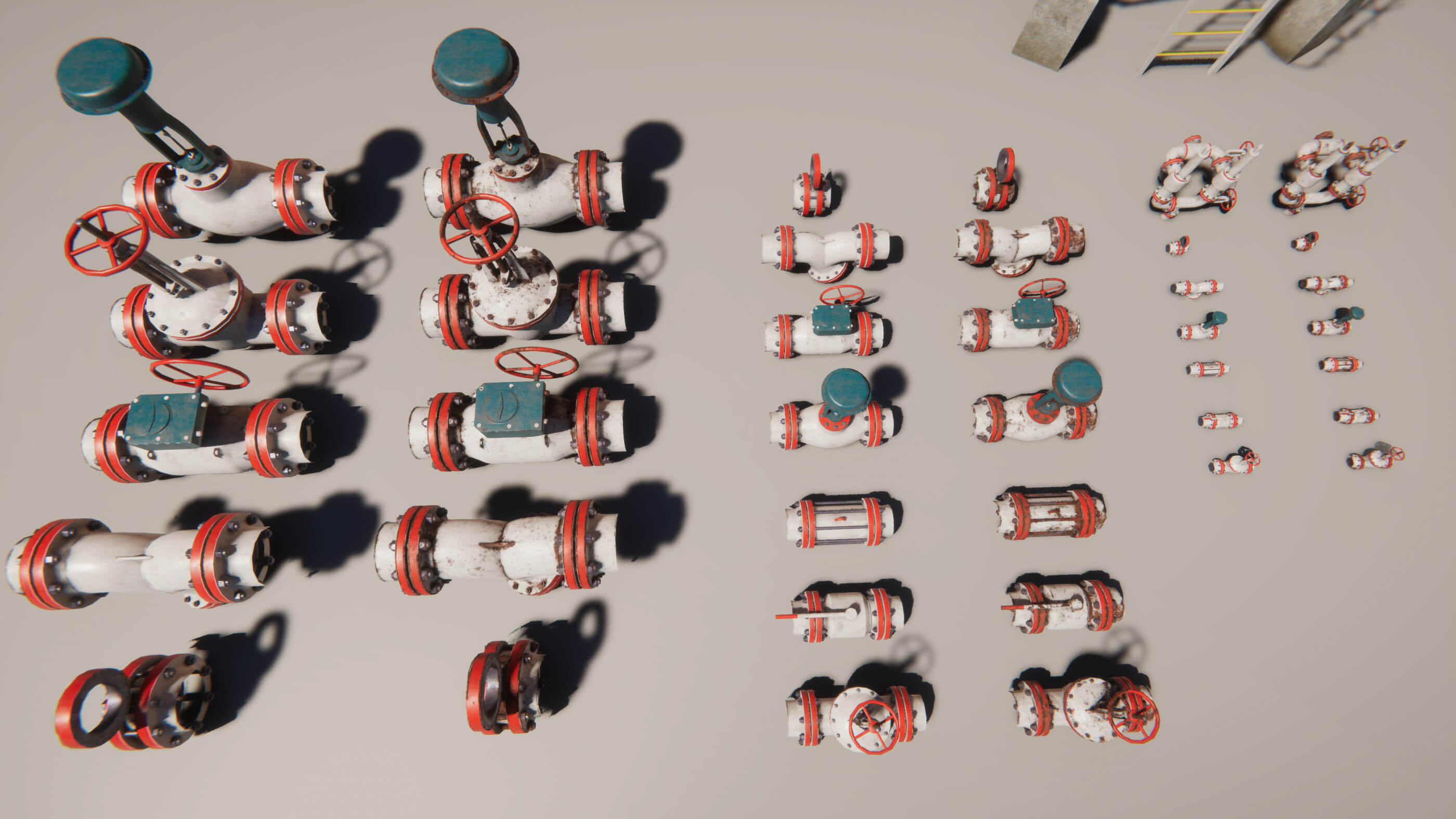 Industrial Spherical Tank PBR Game Ready - 3D Model by YuriBarinov