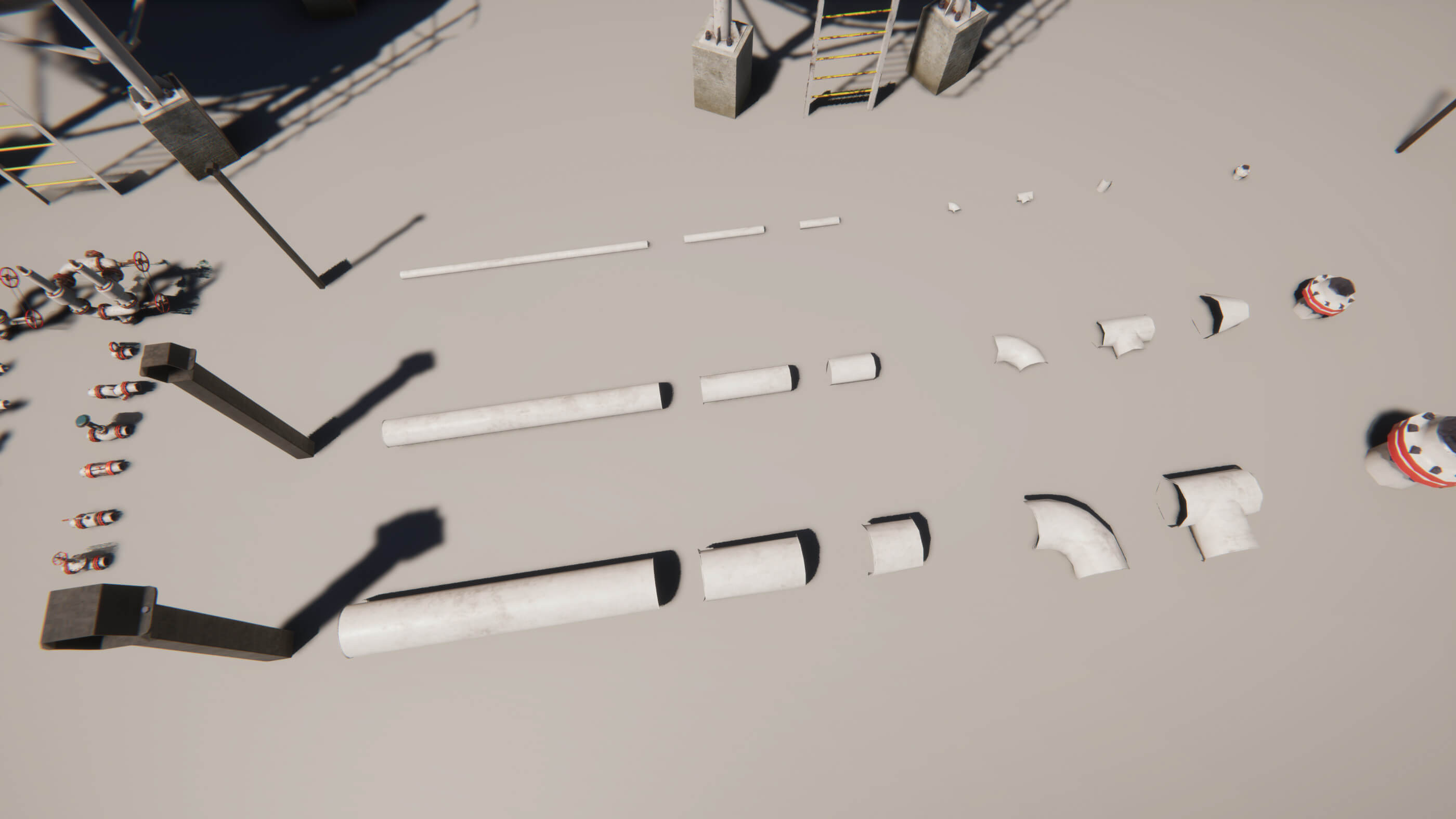 Industrial Spherical Tank PBR Game Ready - 3D Model by YuriBarinov