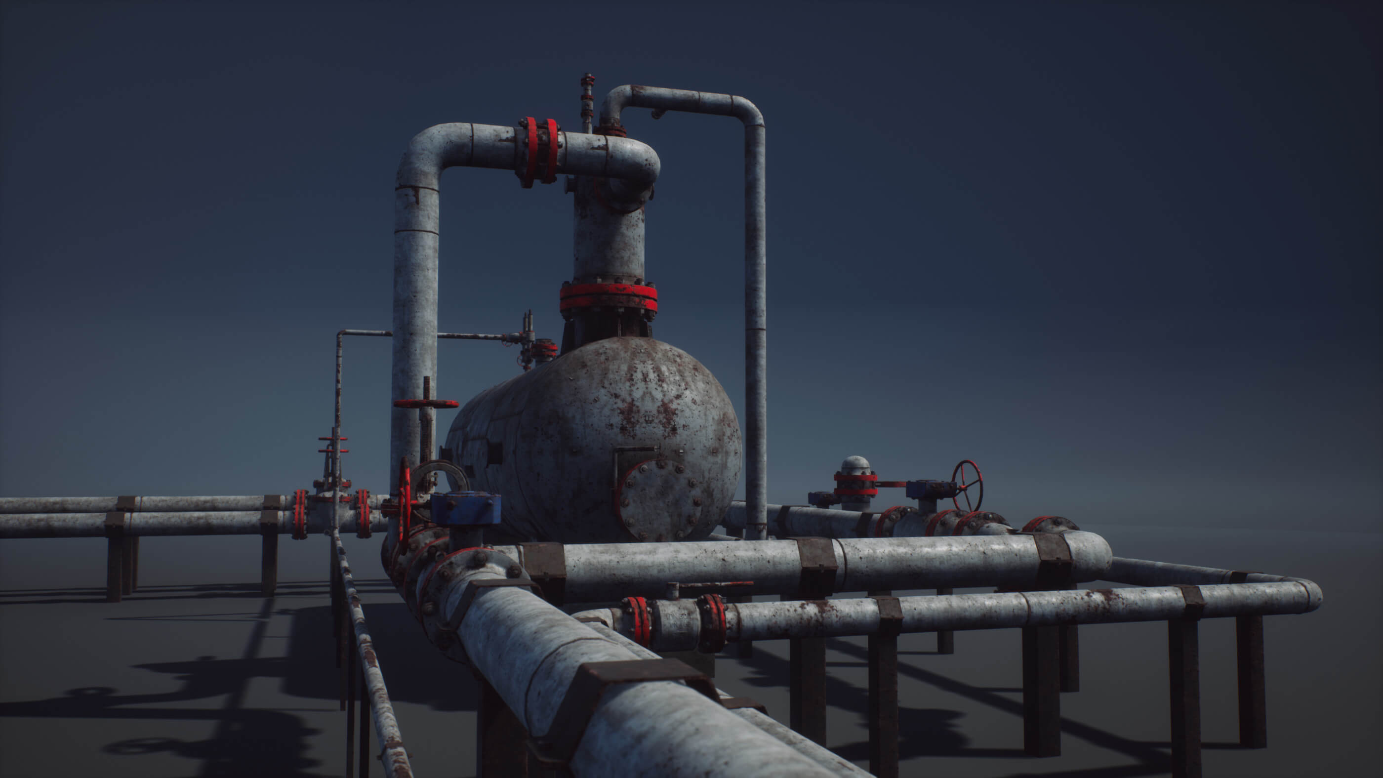 Industrial Vessel Separator PBR Game Ready - 3D Model by YuriBarinov