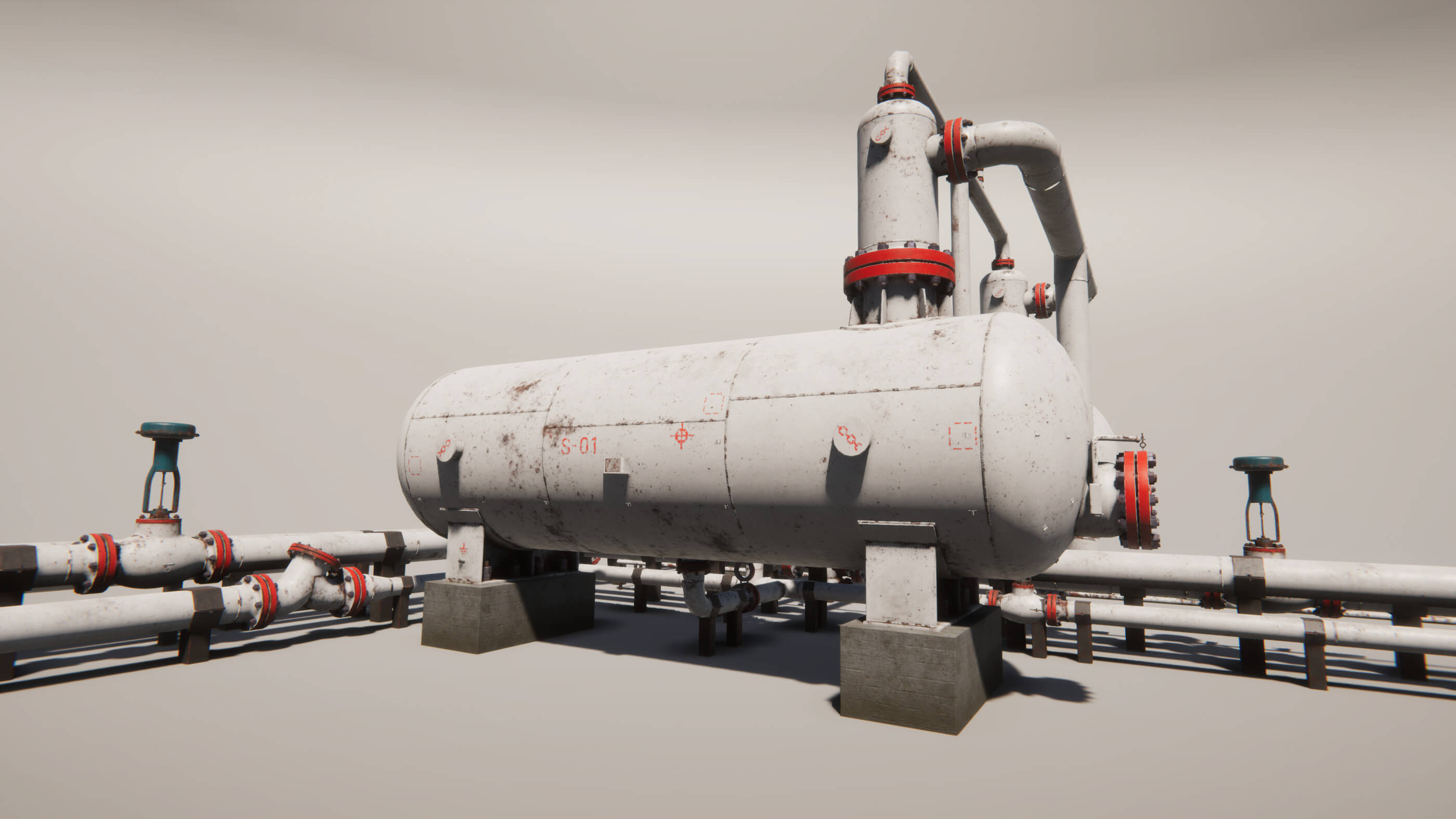 Industrial Vessel Separator PBR Game Ready - 3D Model by YuriBarinov