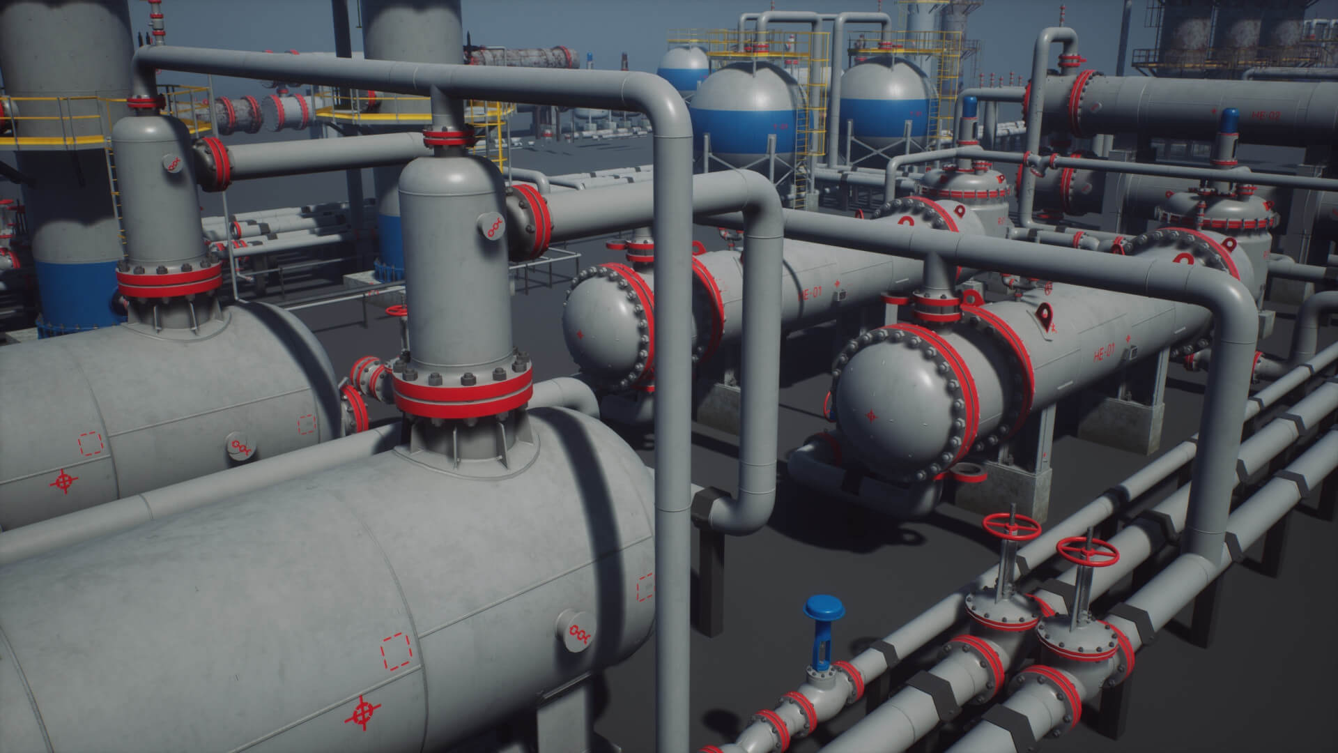 Industrial Vessels Pack - 3D Model by YuriBarinov