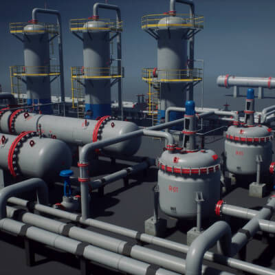 Industrial Vessels Pack - 3D Model by YuriBarinov