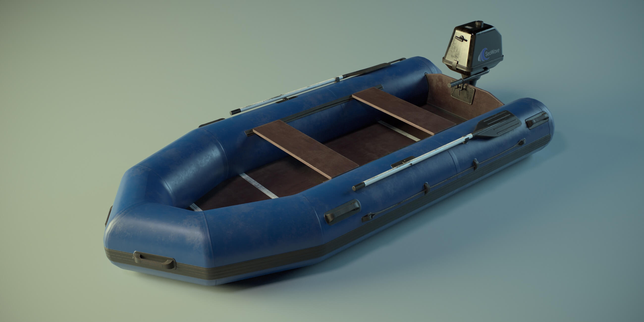 Inflatable Boat PBR - 3D Model by YuriBarinov