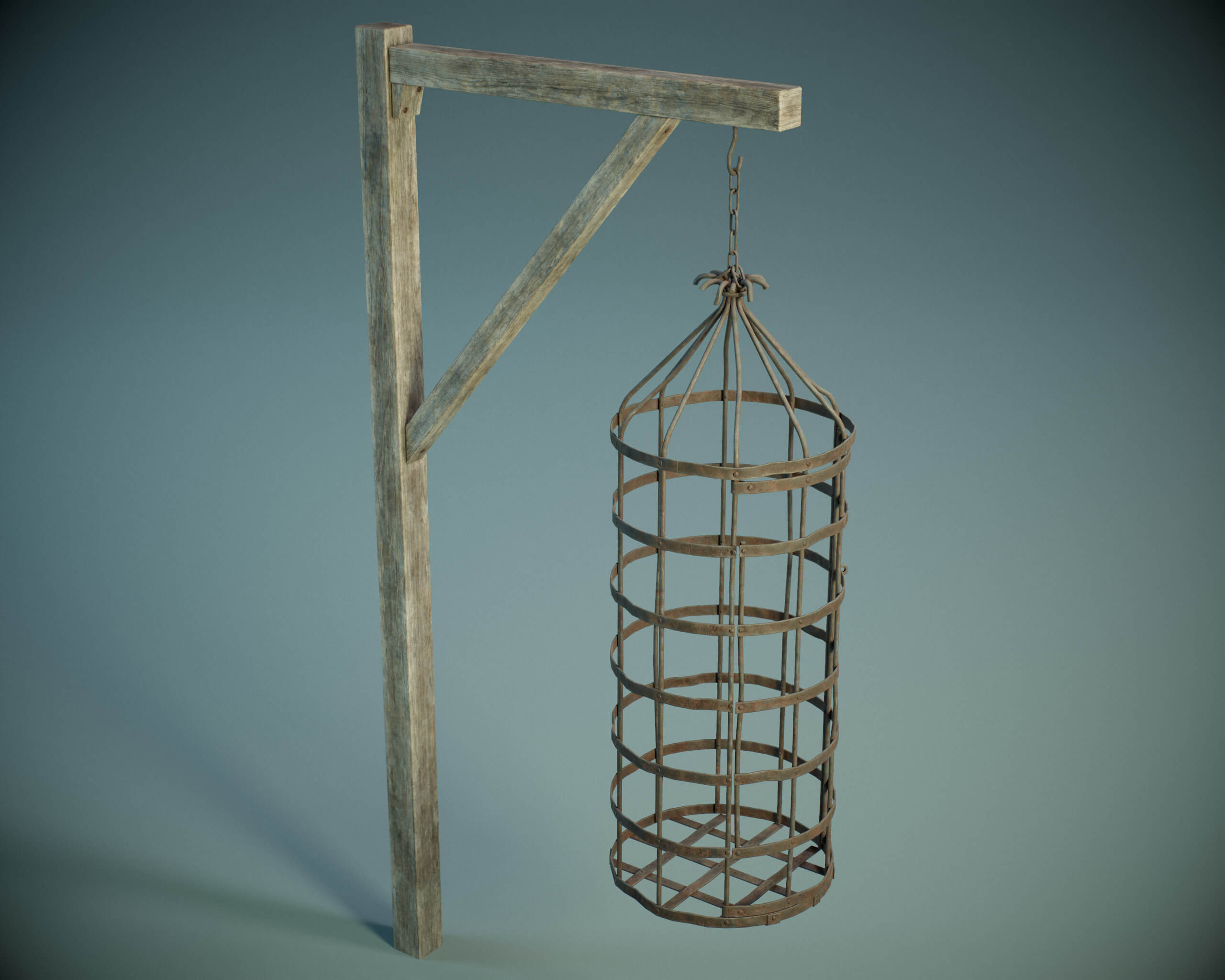 Medieval Cage - 3D Model by YuriBarinov