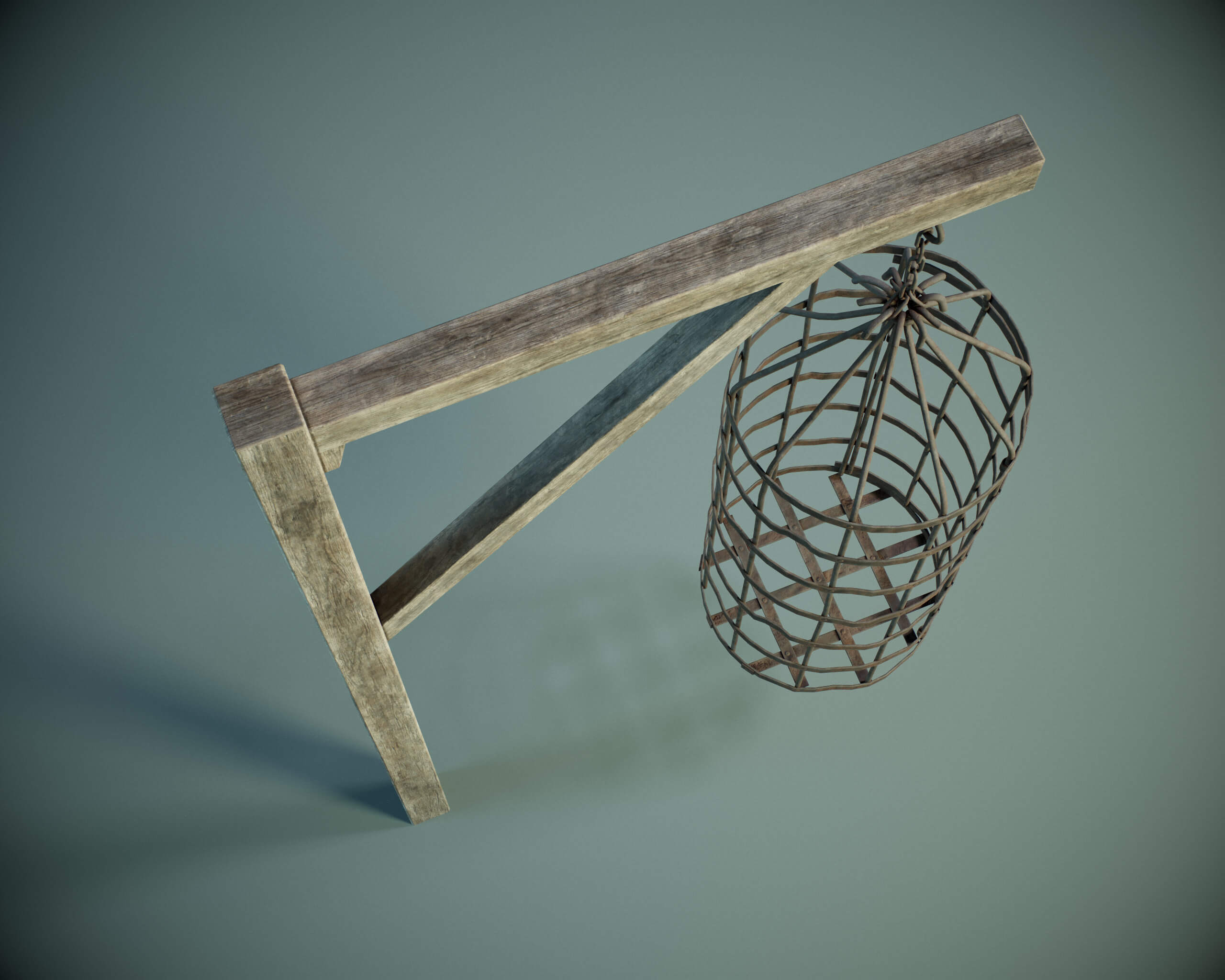 Medieval Cage - 3D Model by YuriBarinov