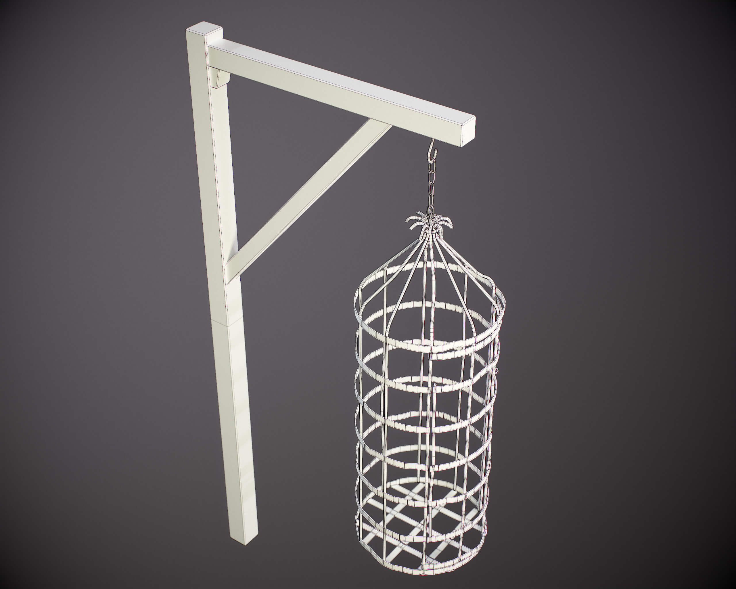Medieval Cage - 3D Model by YuriBarinov