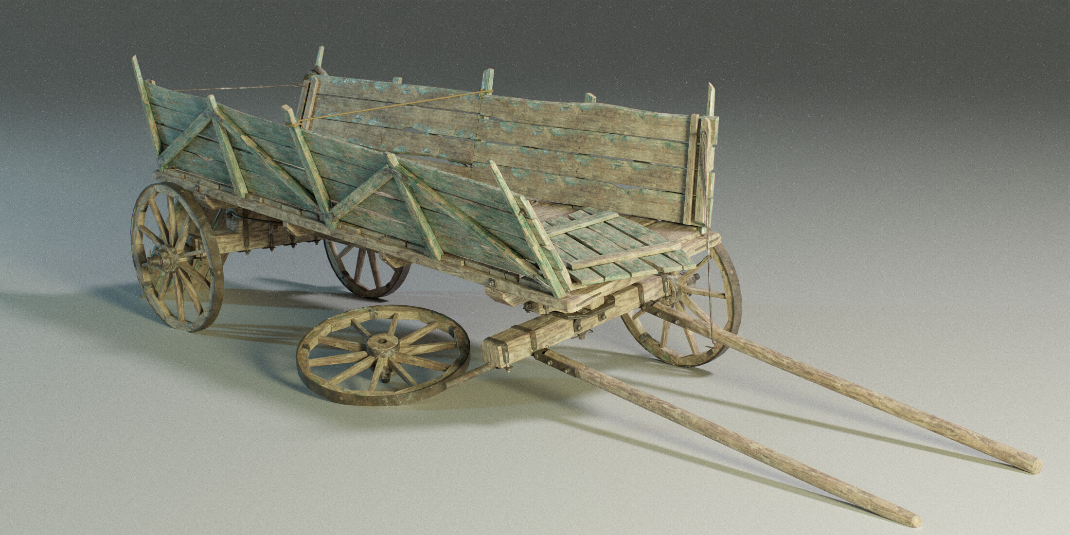 Medieval Carts Pack PBR Game Ready - 3D Model by YuriBarinov