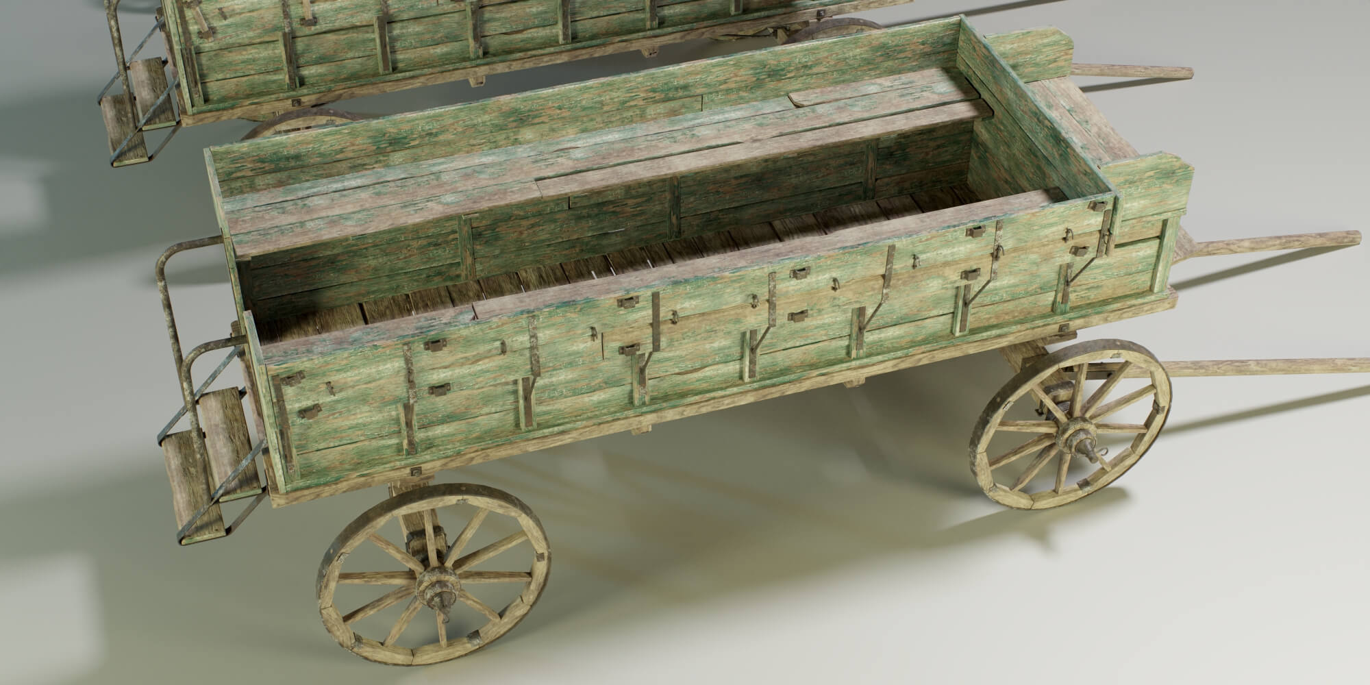 Medieval Carts Pack PBR Game Ready - 3D Model by YuriBarinov