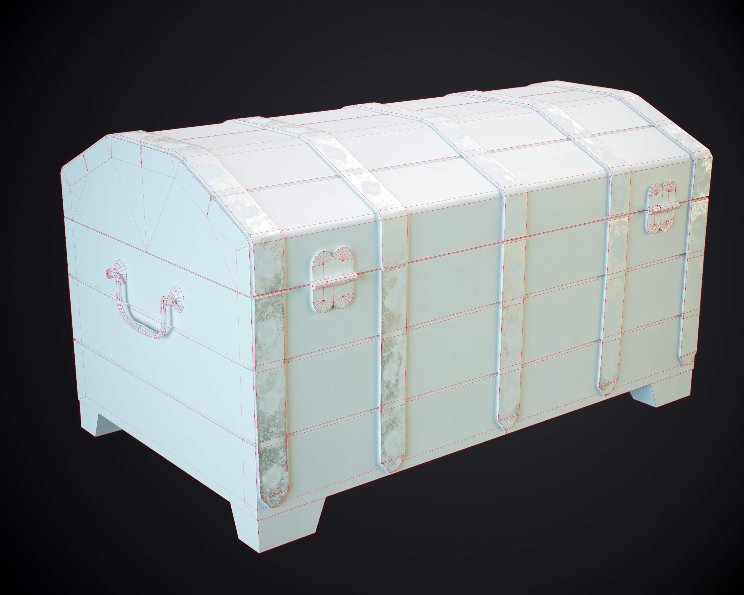 Medieval Chest - 3D Model by YuriBarinov
