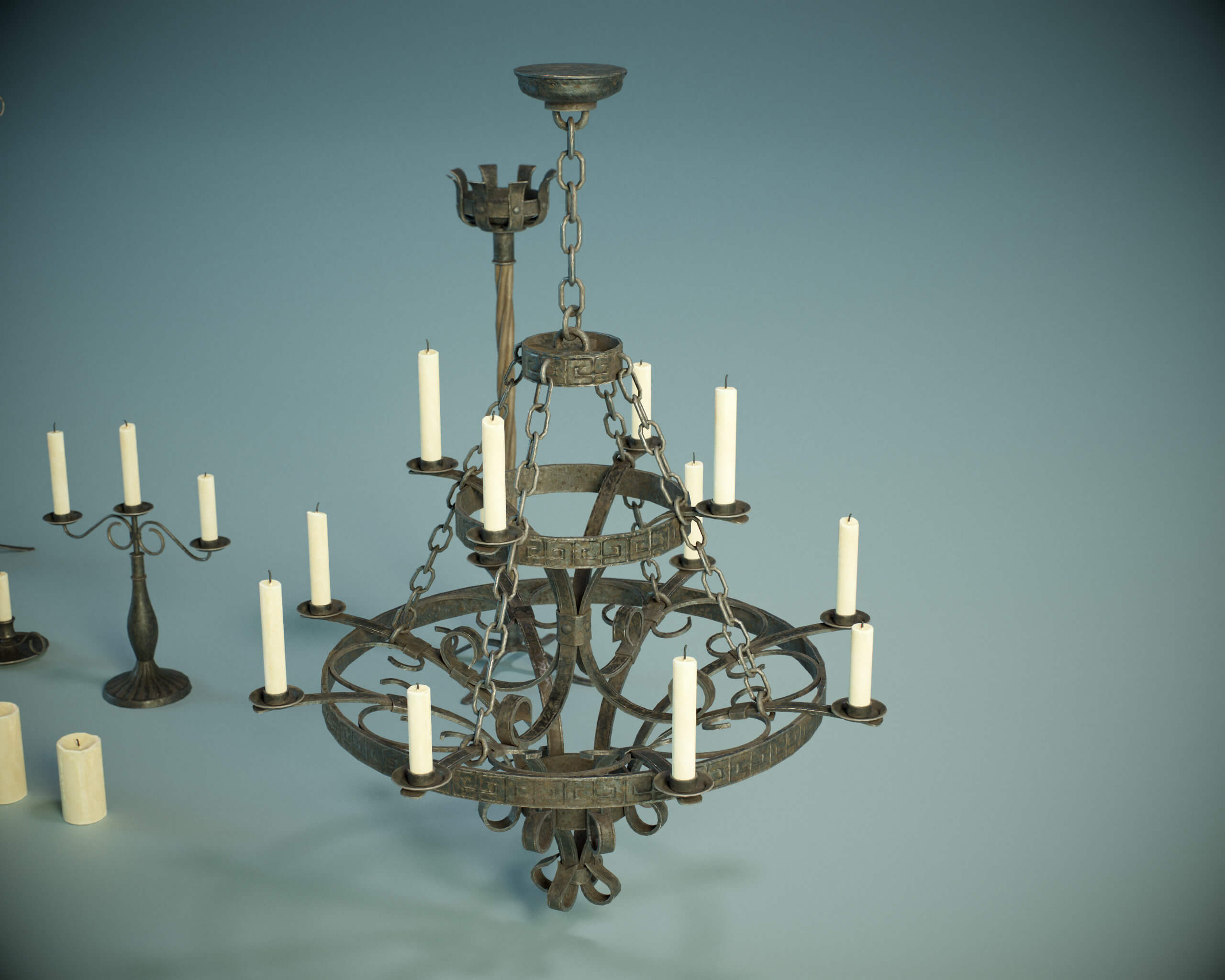 Medieval Light Pack - 3D Model by YuriBarinov