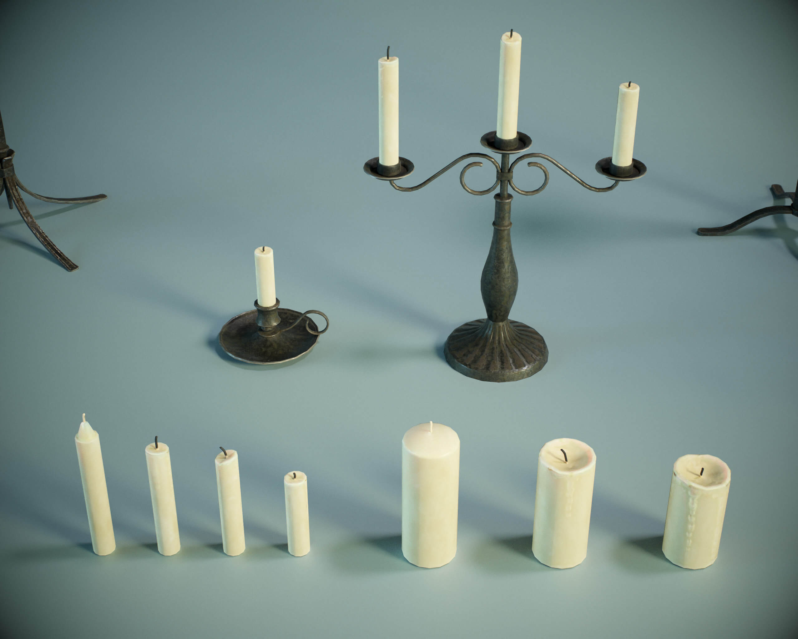 Medieval Light Pack - 3D Model by YuriBarinov