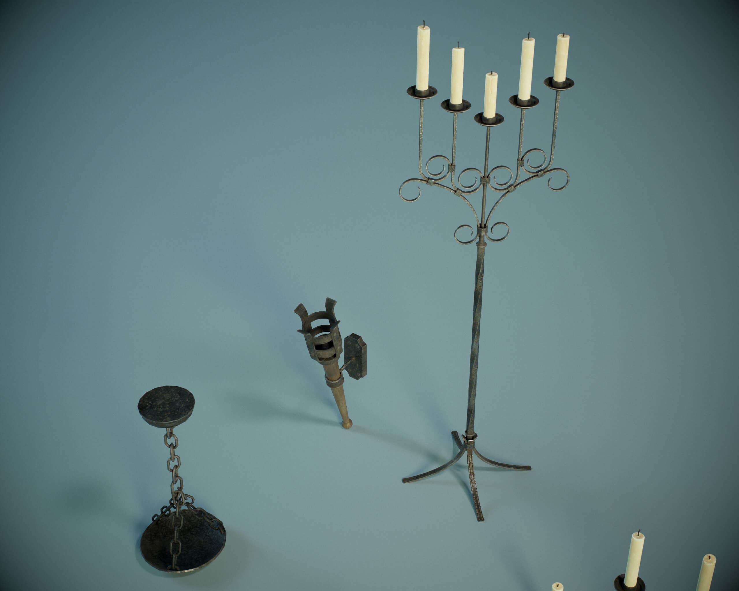 Medieval Light Pack - 3D Model by YuriBarinov