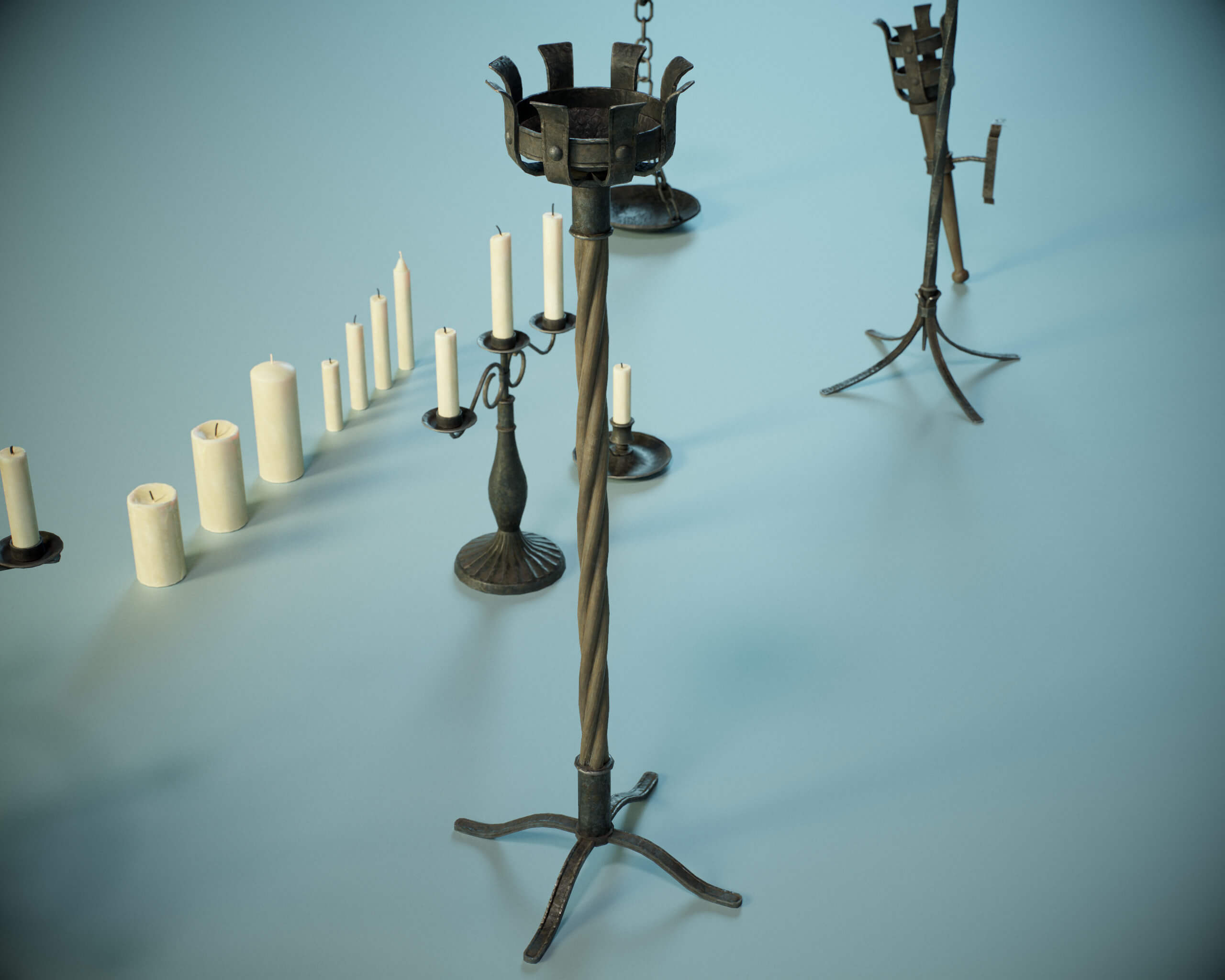 Medieval Light Pack - 3D Model by YuriBarinov