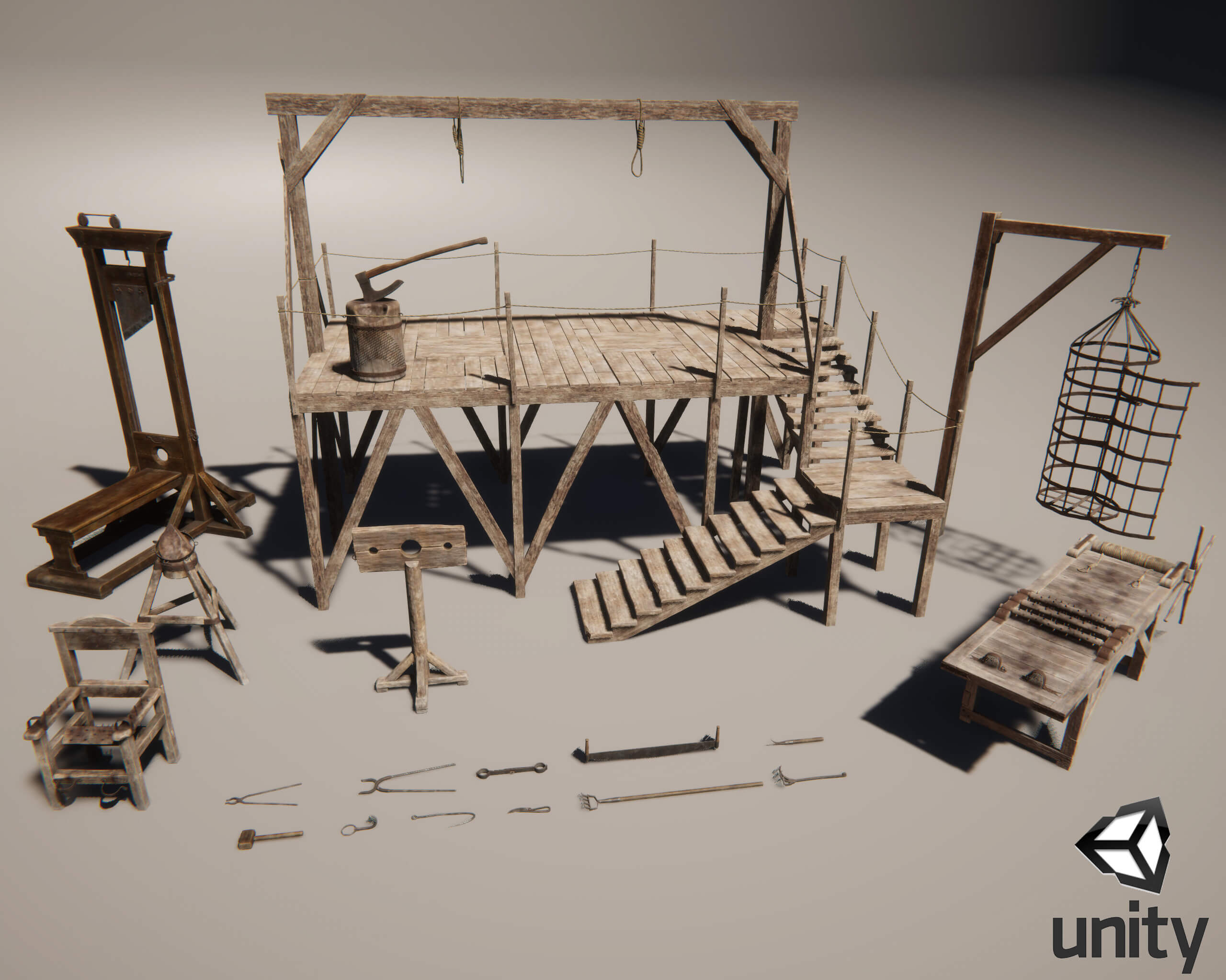 Medieval Torture Pack - 3D Model by YuriBarinov