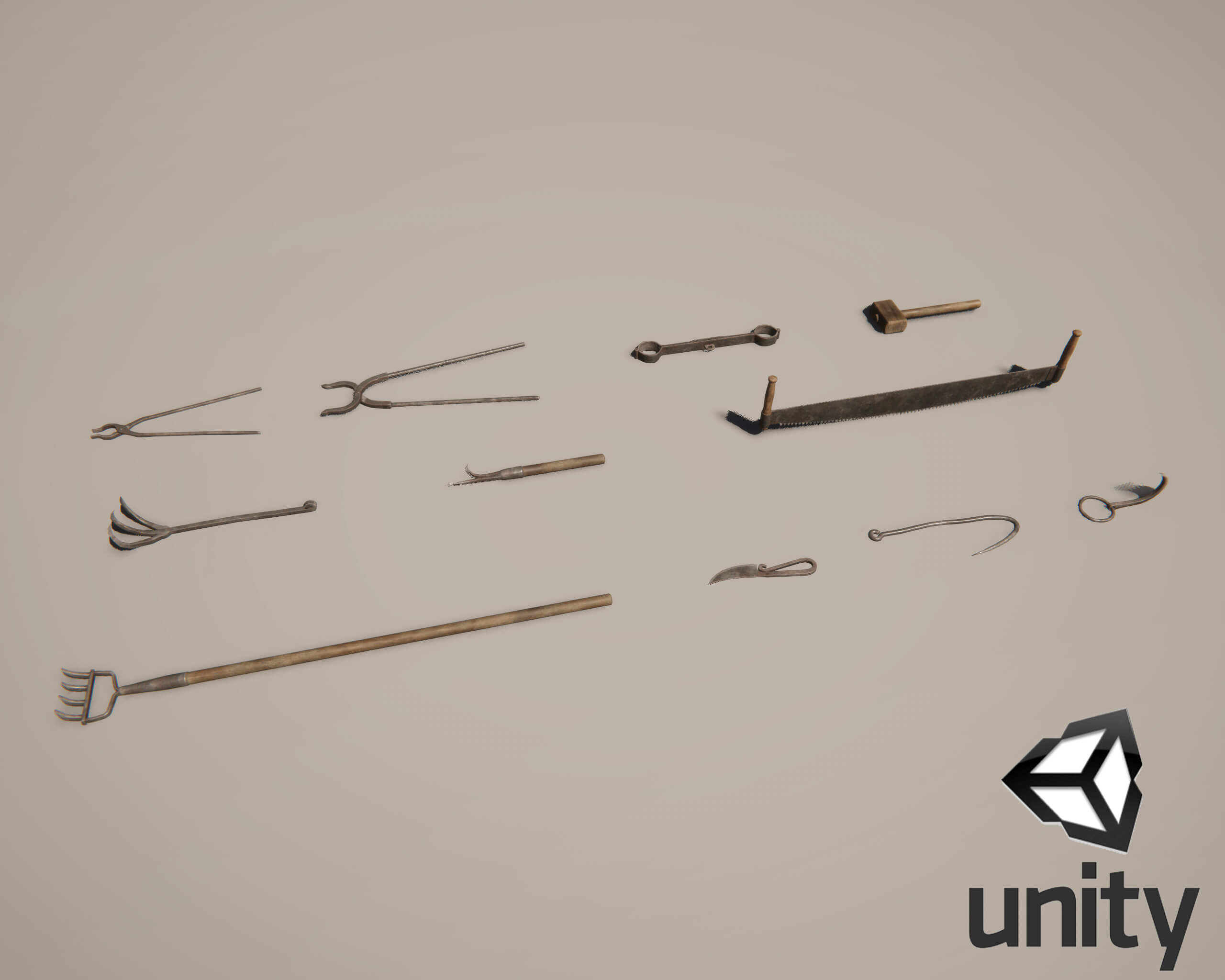 Medieval Torture Tools PBR Game Ready - 3D Model by YuriBarinov