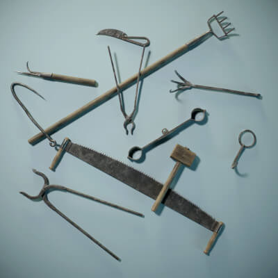 Medieval Torture Tools PBR Game Ready - 3D Model by YuriBarinov