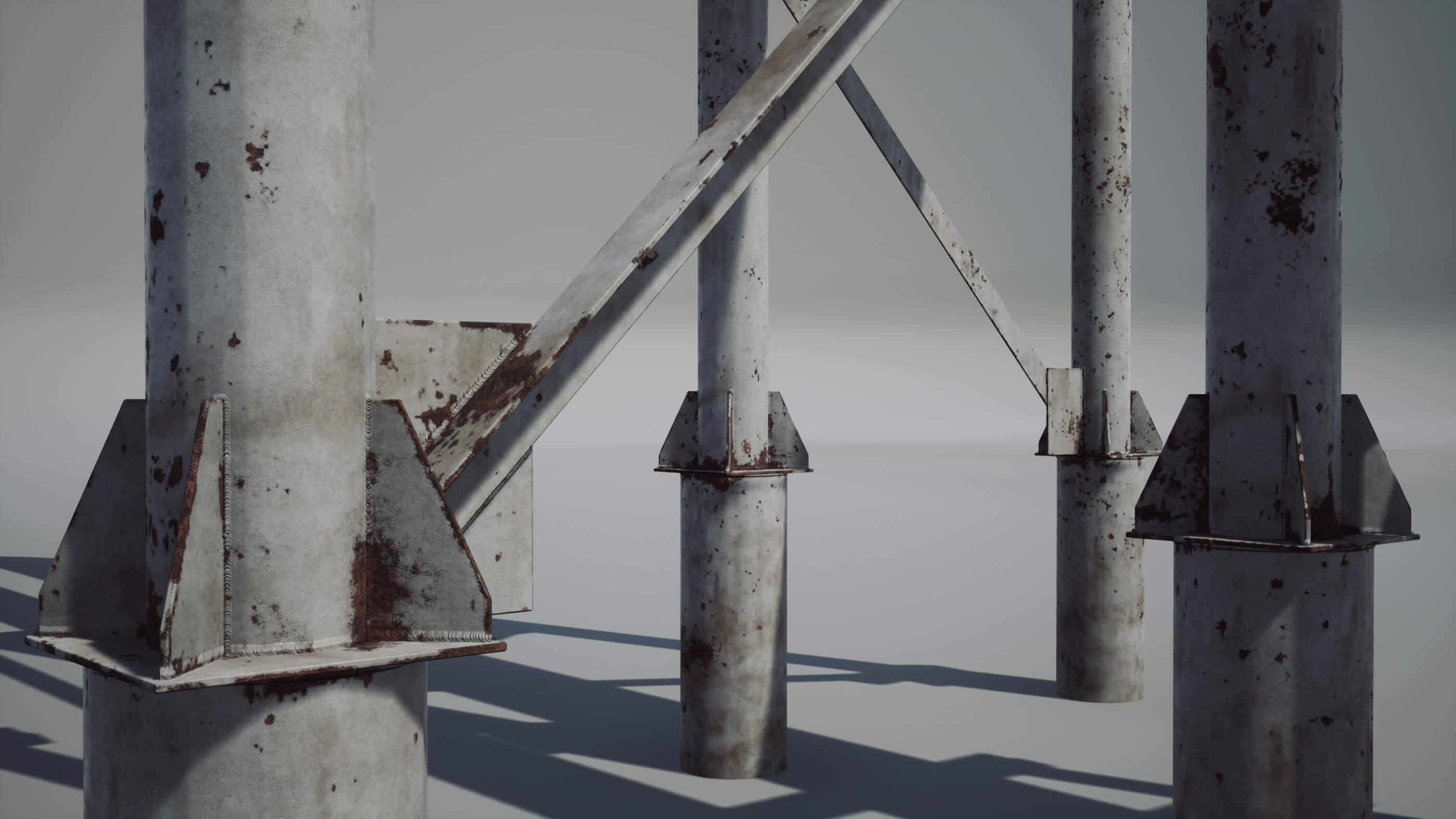 Modular Industrial Pipeline - 3D Model by YuriBarinov