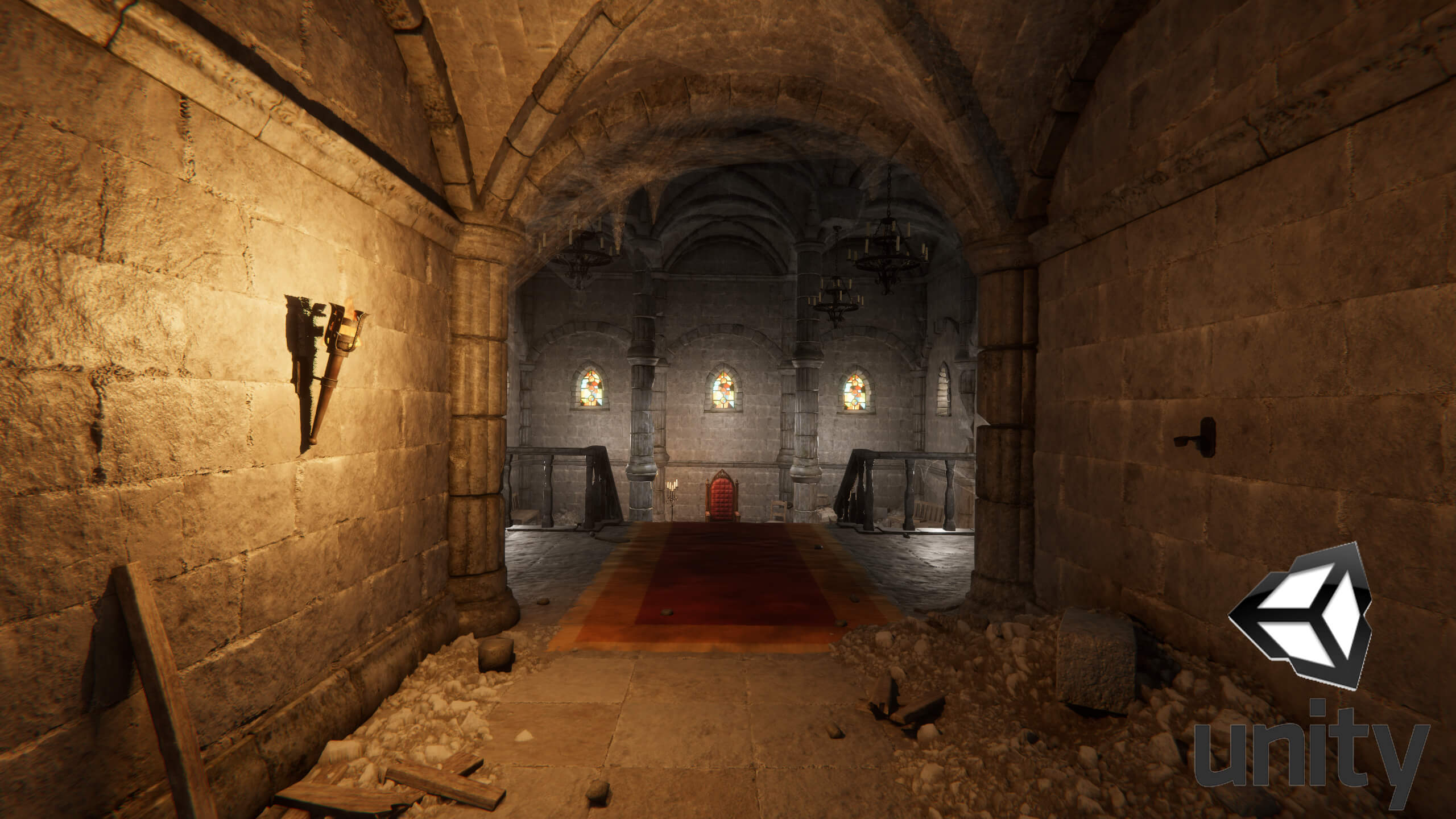 Modular Medieval Dungeon Game Ready - 3D Model by YuriBarinov