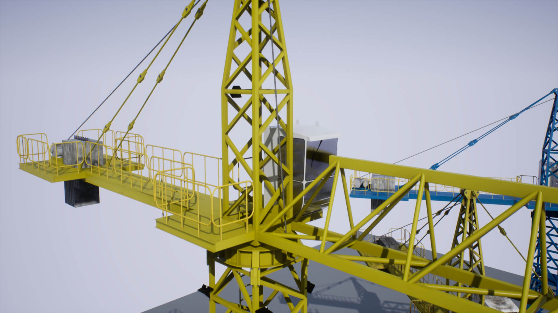 Modular Tower Crane UE4 Unity Game Ready - 3D Model by YuriBarinov
